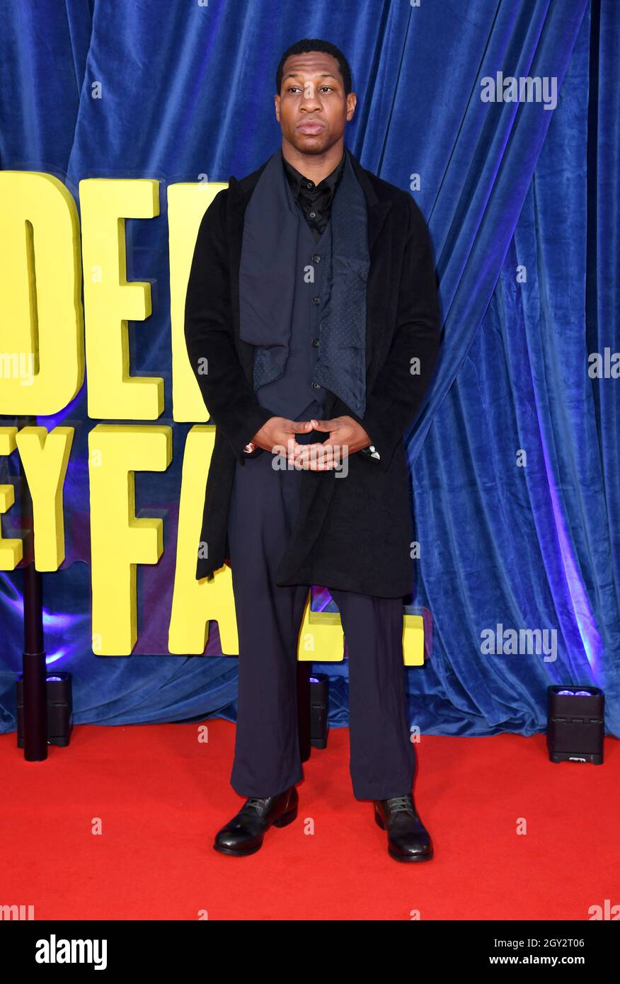 London UK October 6th 2021 London UK Jonathan Majors Arriving At The Harder They Fall World london-uk-october-6th-2021-london-uk-jonathan-majors-arriving-at-the-harder-they-fall-world