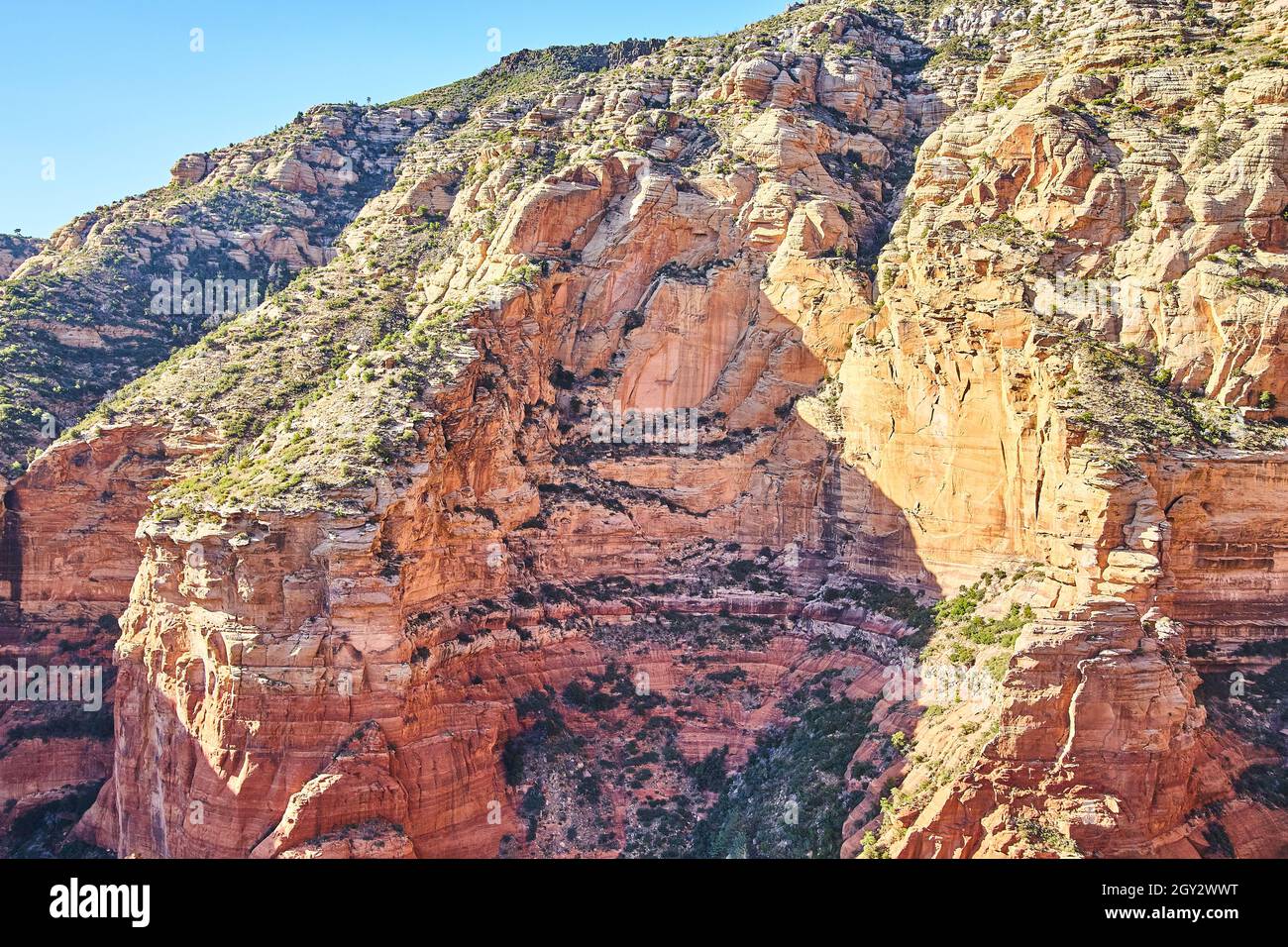 Aerial detail of desert mountains landscape Stock Photo - Alamy