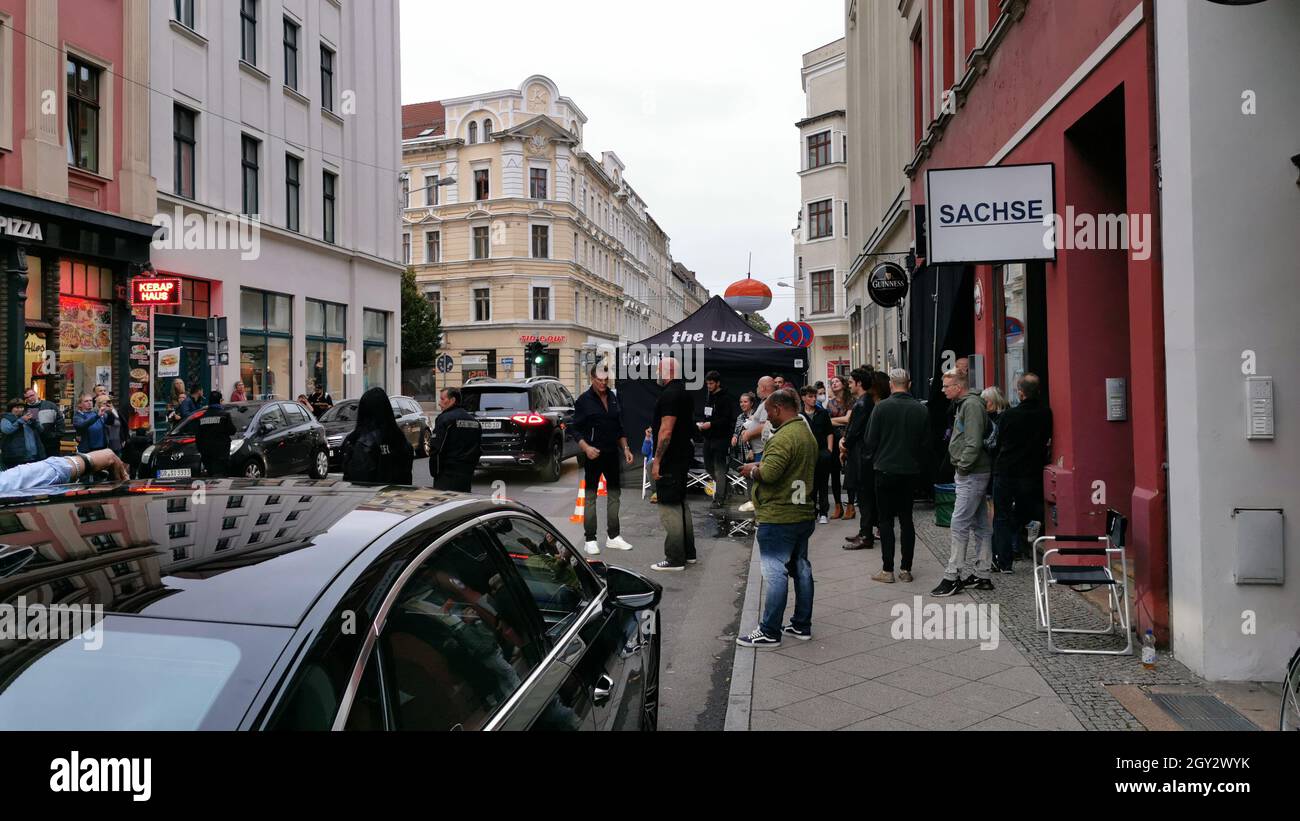 David Hasselhoff am Set zu Dreharbeiten für die Serie "Ze Network" auf ...