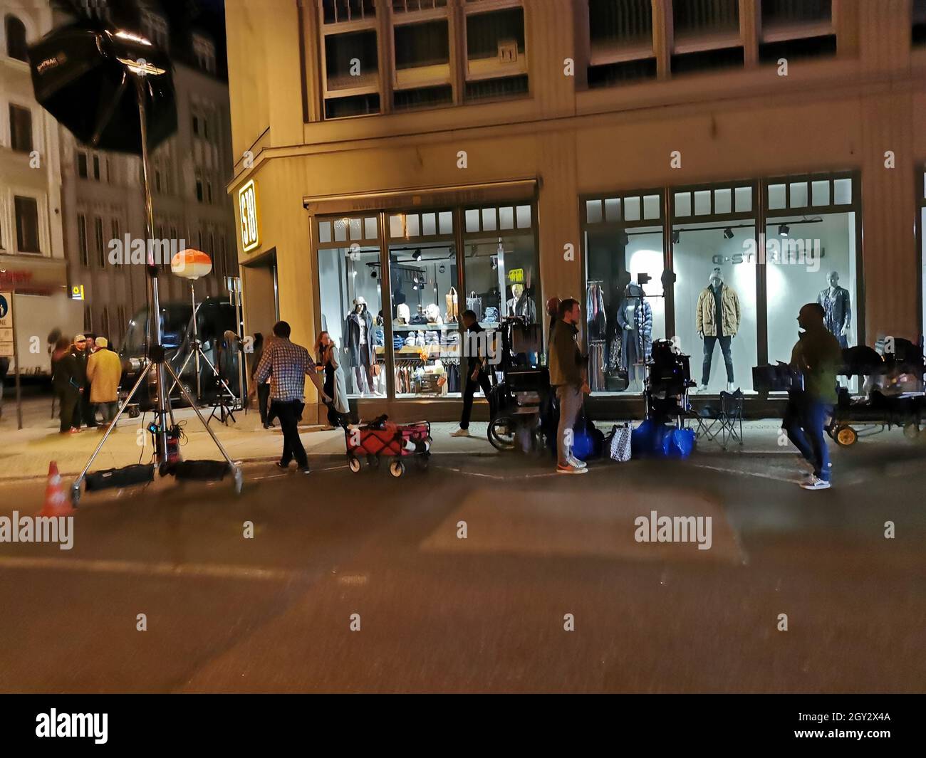 David Hasselhoff am Set zu Dreharbeiten für die Serie "Ze Network" auf ...