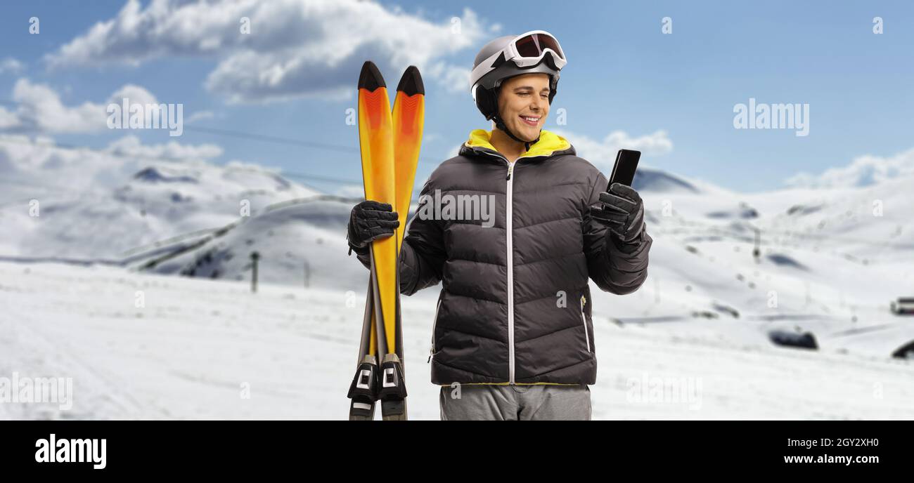 Guy in ski resort hi-res stock photography and images - Alamy