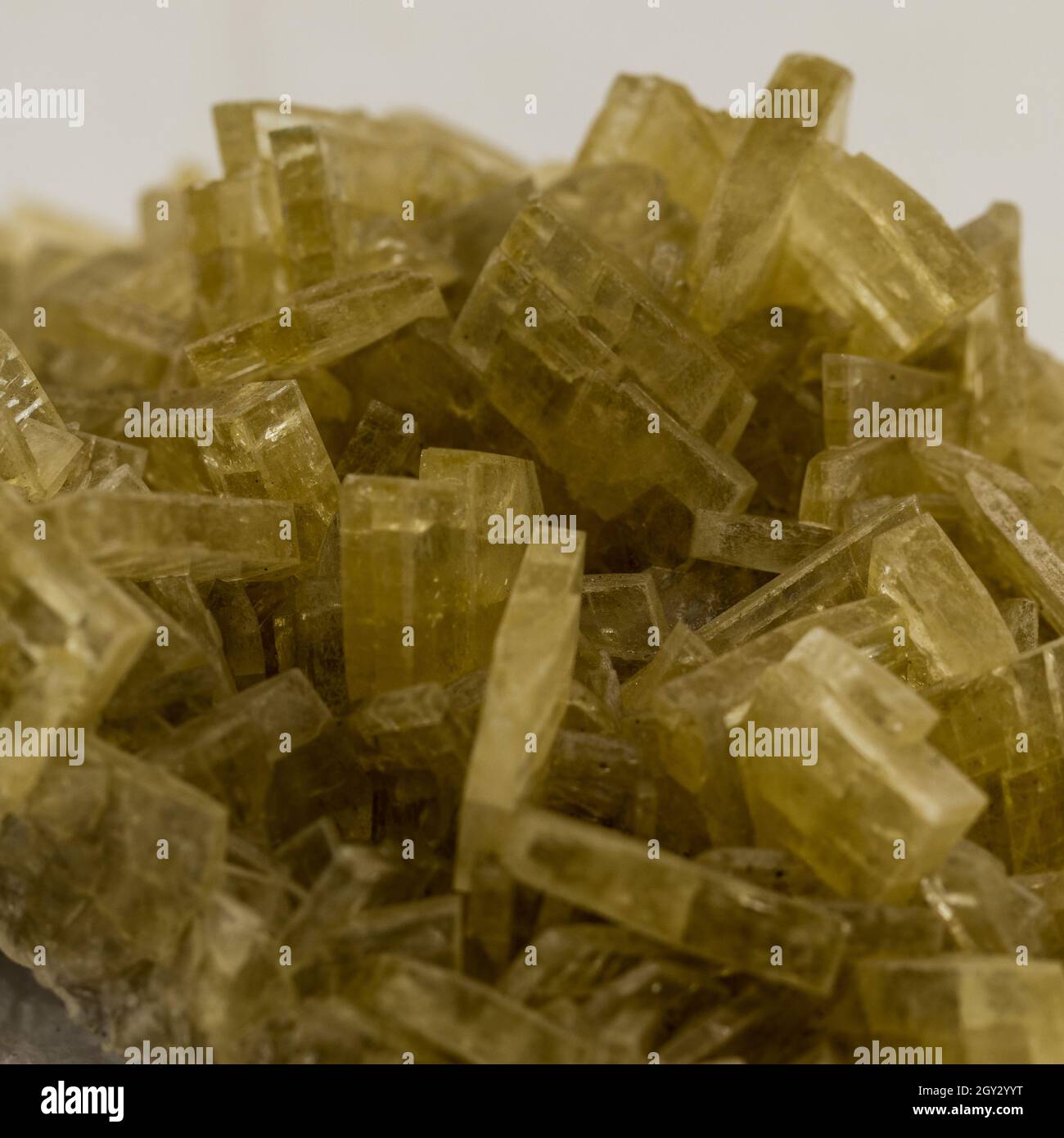 yellow barite mineral sample Stock Photo - Alamy