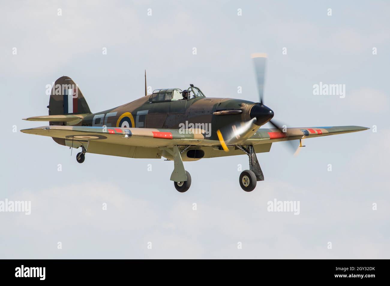 Royal Air Force RAF Hawker Hurricane Vintage Fighter at Flying Legends ...