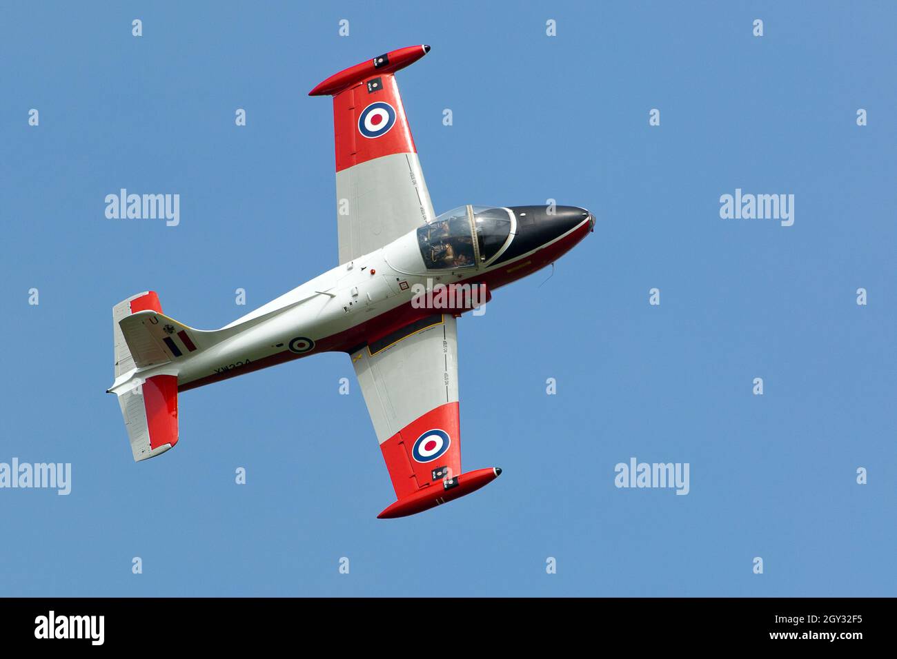 Royal Air Force RAF Jet Provost Trainer at Abingdon Airshow Stock Photo ...