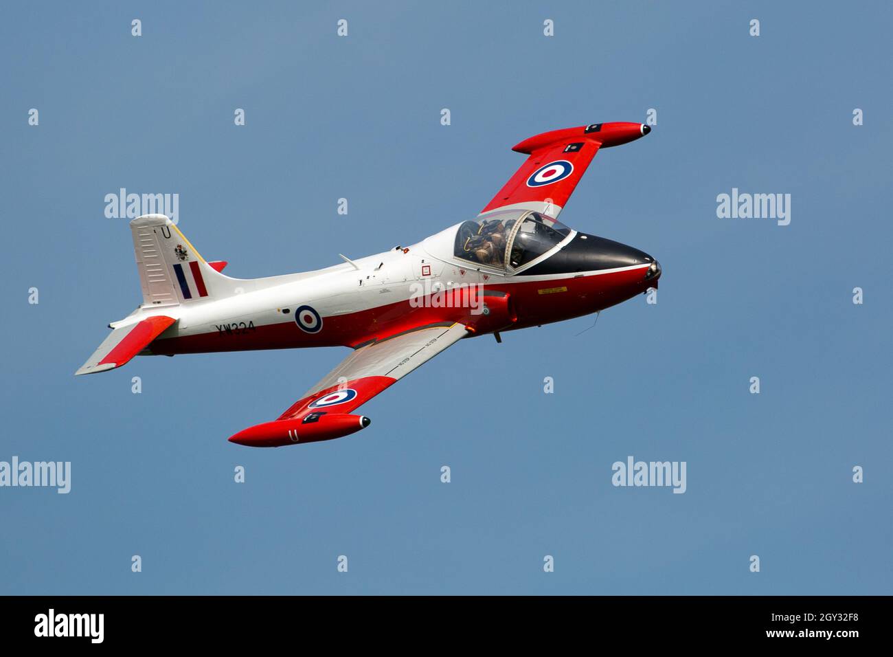 Royal Air Force RAF Jet Provost Trainer at Abingdon Airshow Stock Photo ...