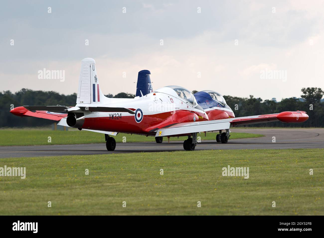 Royal Air Force RAF Jet Provost Trainer at Duxford Airshow Stock Photo ...