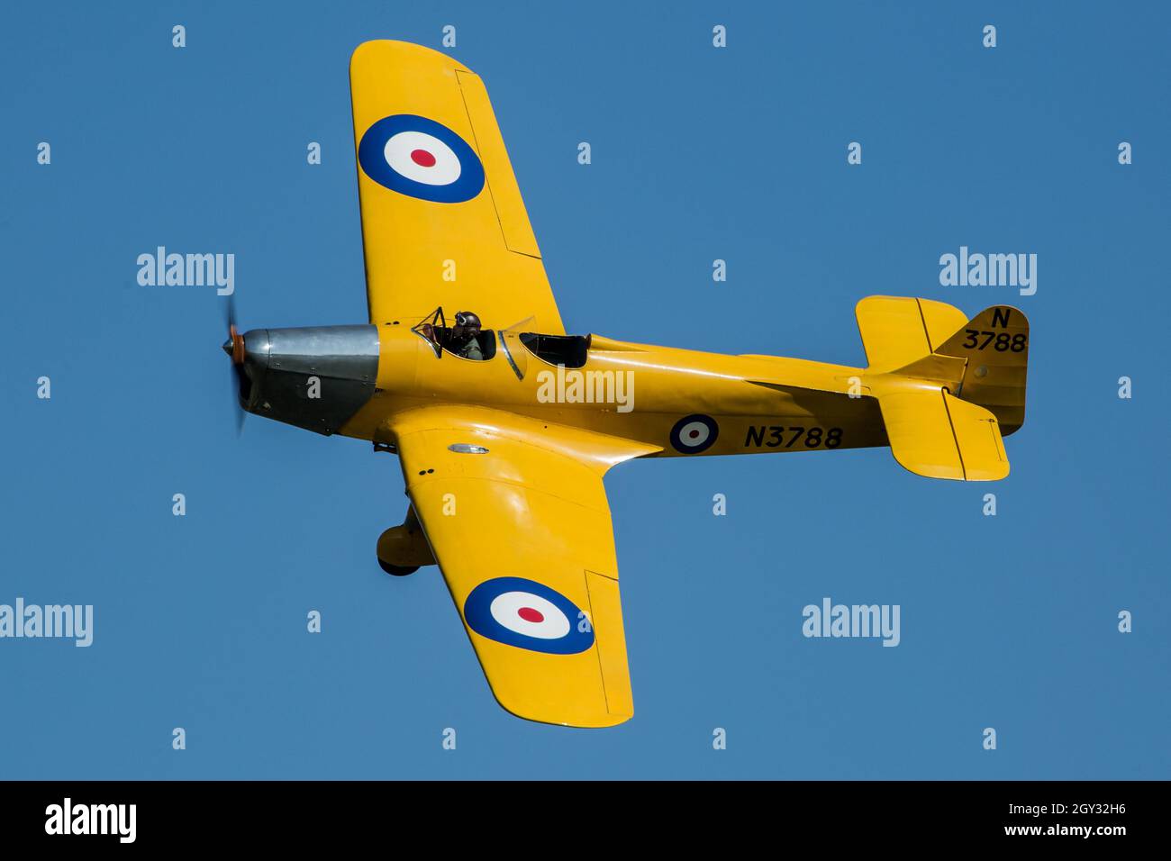 Royal Air Force Miles Magister at Shuttleworth Old Warden Airshow Stock ...