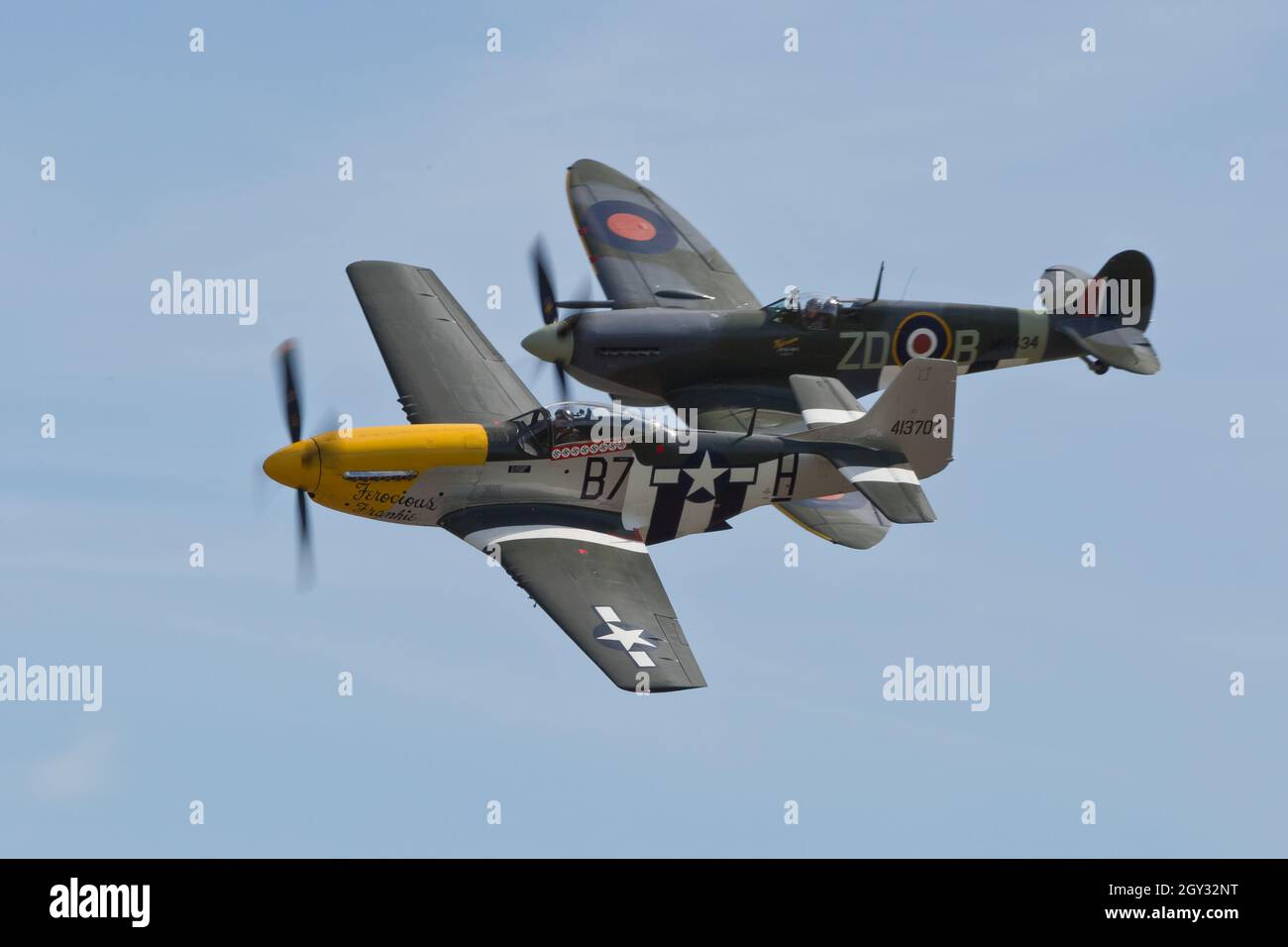 Duxford North American P51d Mustang High Resolution Stock Photography ...