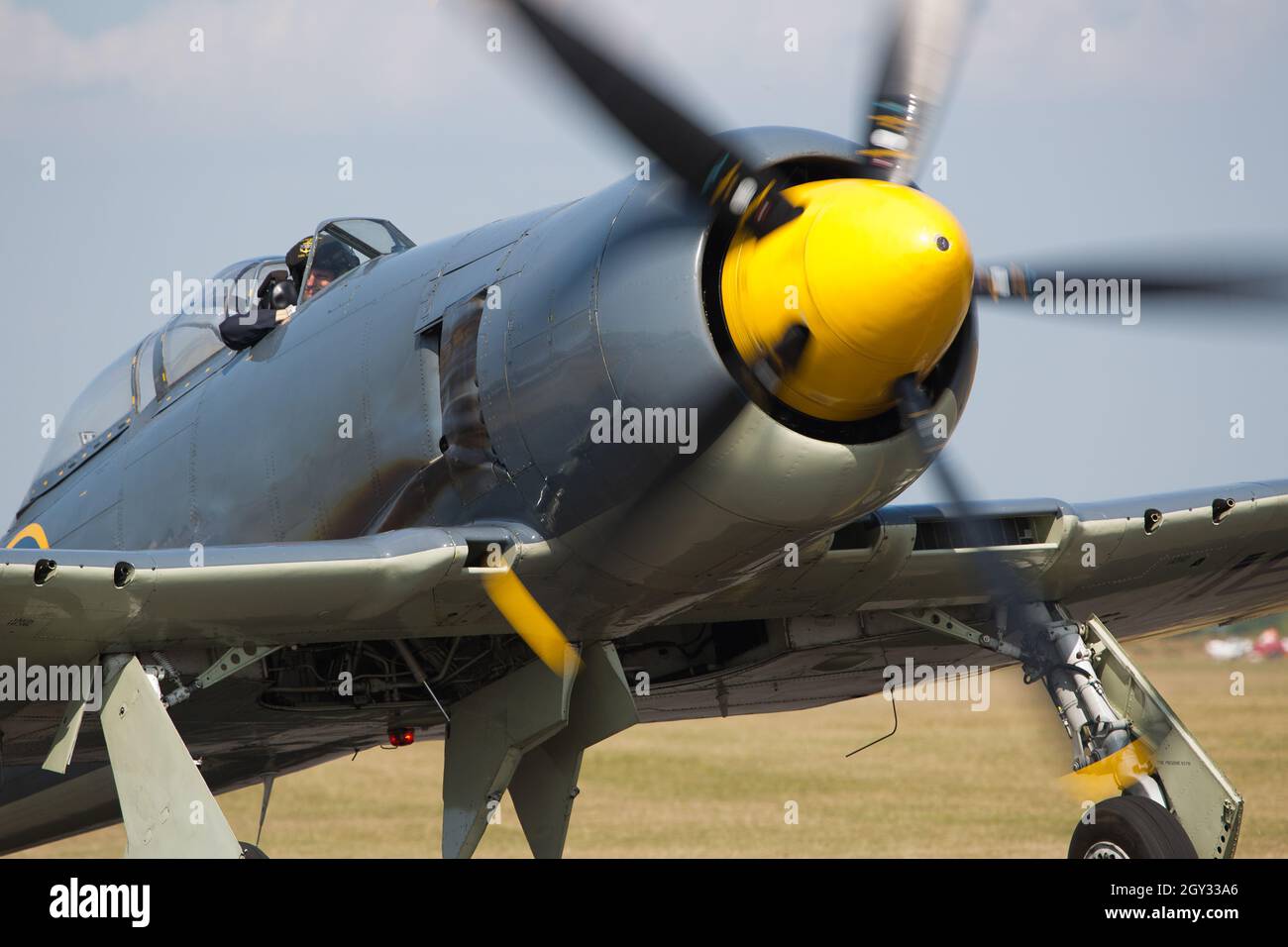 Hawker Sea Fury at Flying Legends Duxford Stock Photo - Alamy