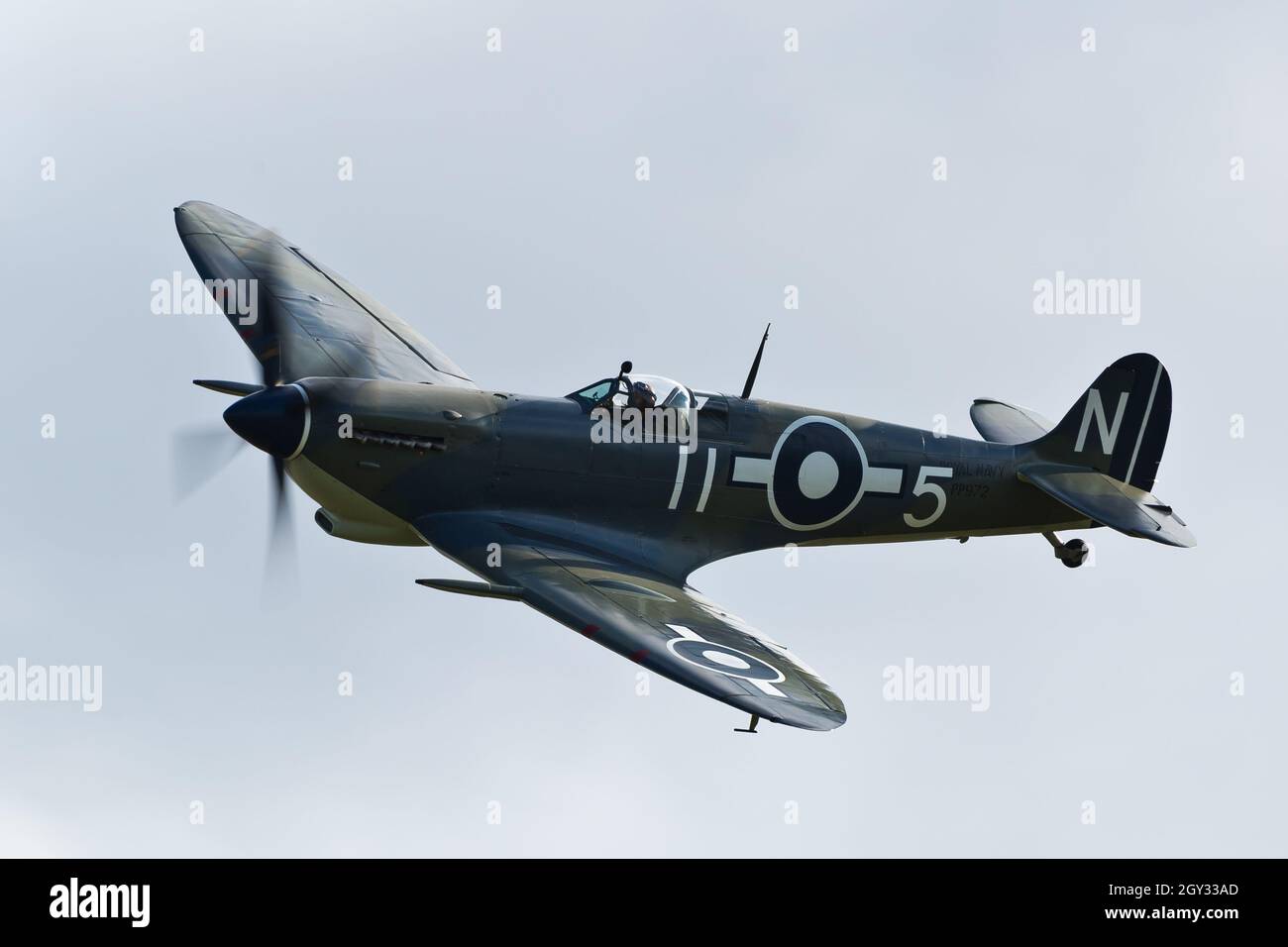 Royal Navy Supermarine Seafire WW2 Vintage Fighter at Flying Legends ...