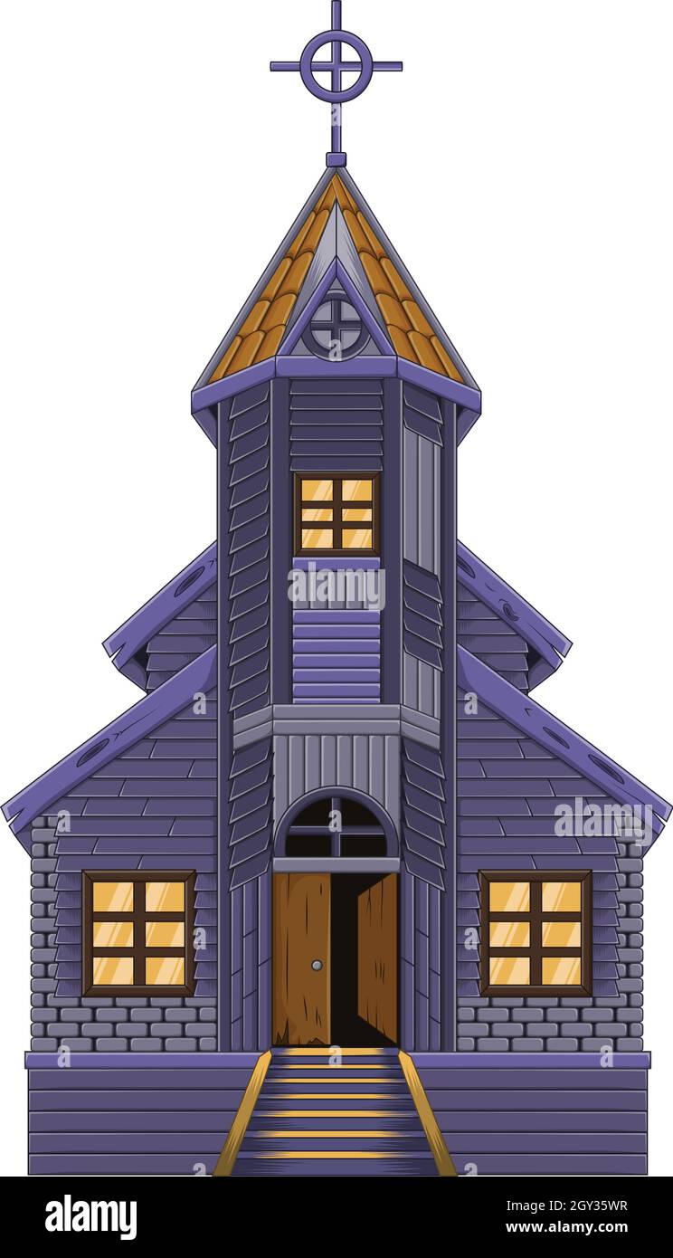Horror church Stock Vector Images - Alamy