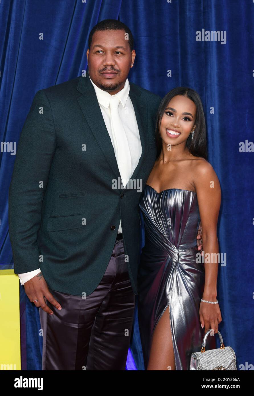 London, UK. October 6th, 2021, London, UK Travon Free and Zaria Simone ...