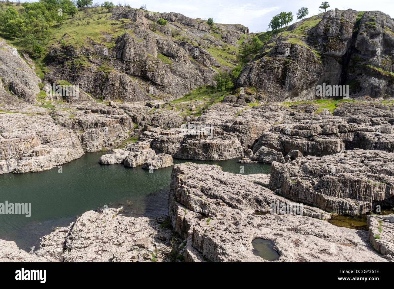 Sheytan Dere (Shaitan River) Canyon under the dam of Studen Kladenets ...