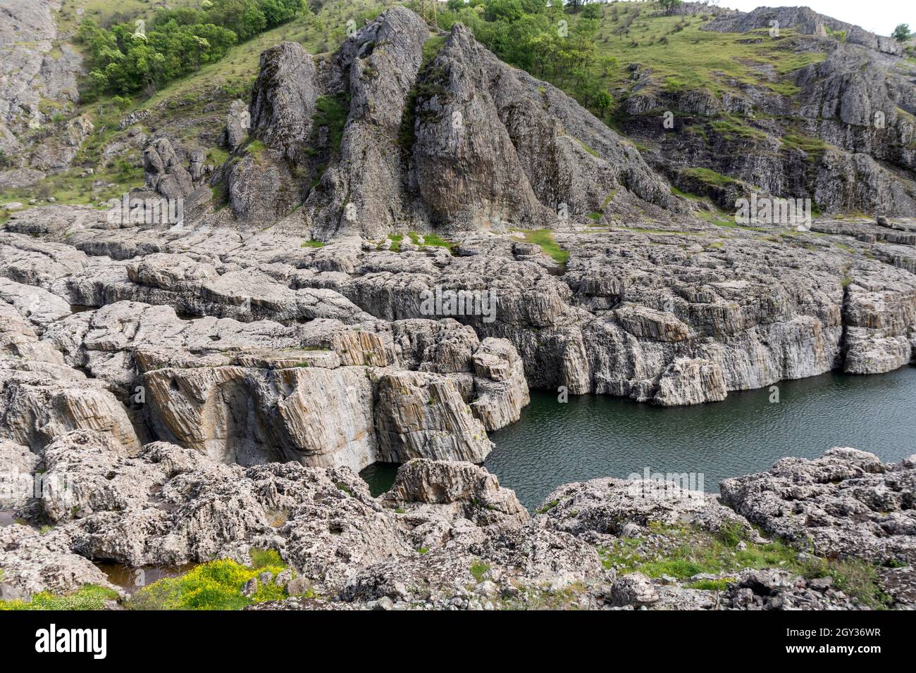 Sheytan Dere (Shaitan River) Canyon under the dam of Studen Kladenets ...