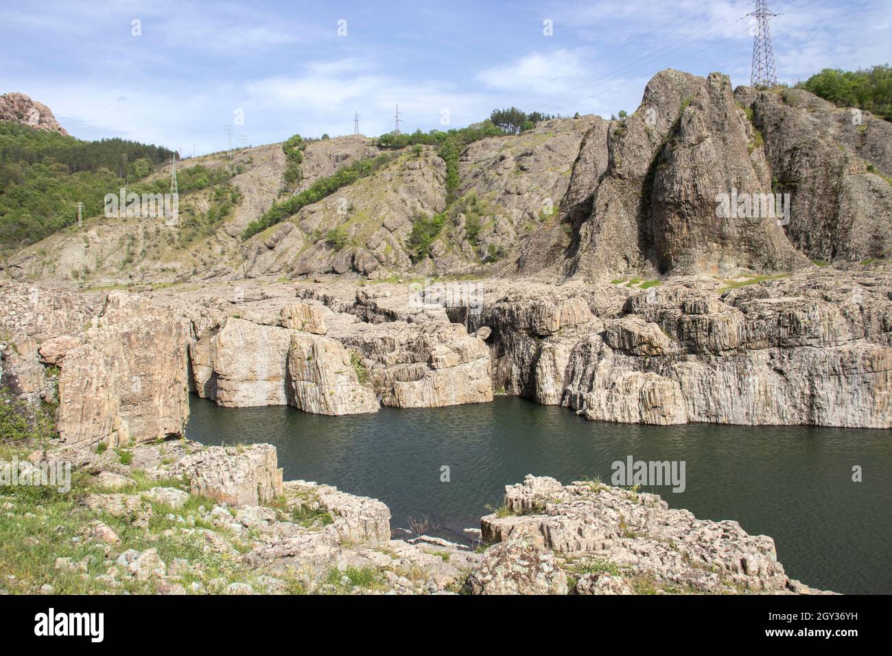 Sheytan Dere (Shaitan River) Canyon under the dam of Studen Kladenets ...