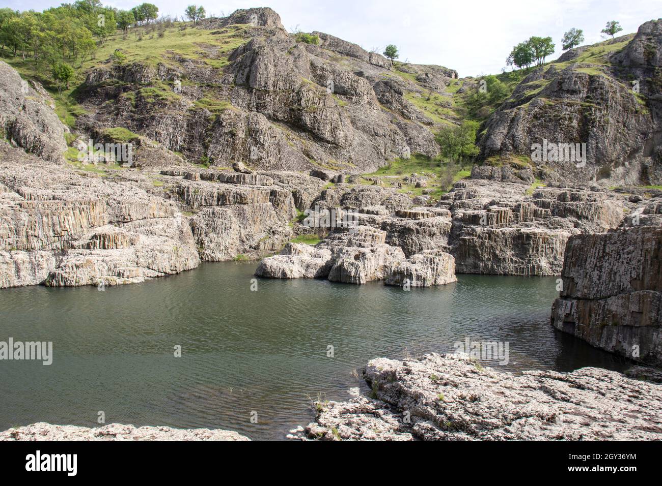 Sheytan Dere (Shaitan River) Canyon under the dam of Studen Kladenets ...