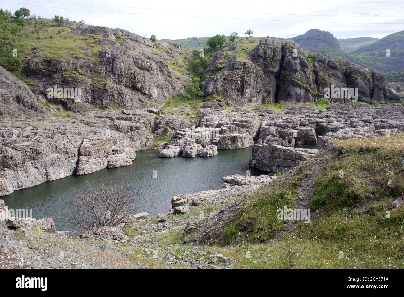 Sheytan Dere (Shaitan River) Canyon under the dam of Studen Kladenets ...