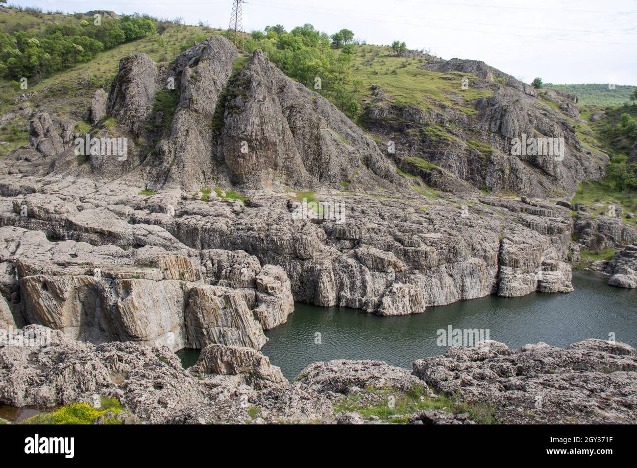 Sheytan Dere (Shaitan River) Canyon under the dam of Studen Kladenets ...