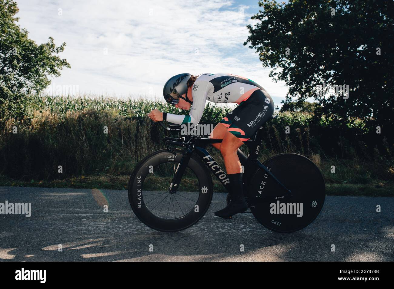 6th October 2021 Womens Tour. Stage 3. ITT. Atherstone to Atherstone ...