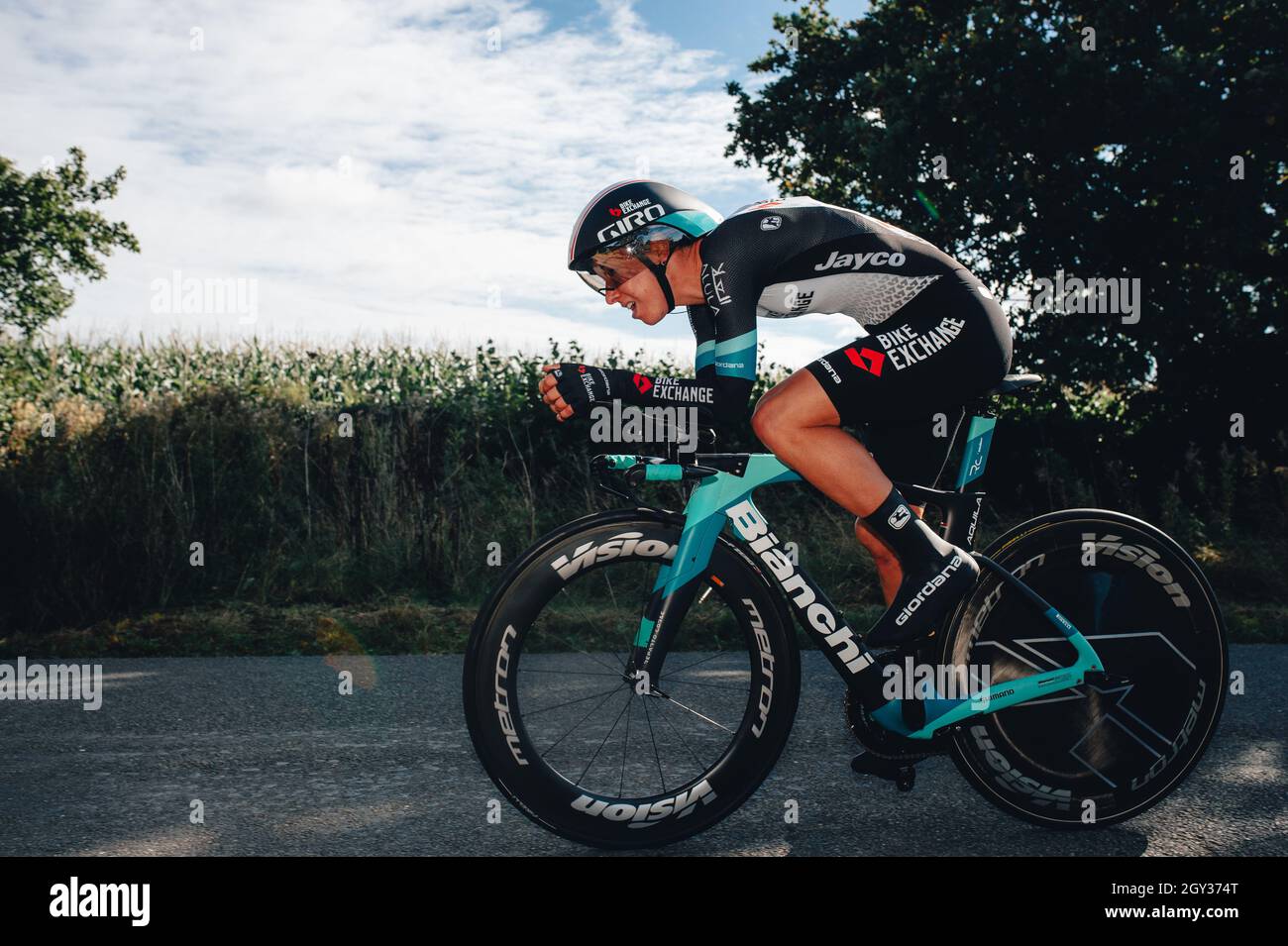 6th October 2021 Womens Tour. Stage 3. ITT. Atherstone to Atherstone ...