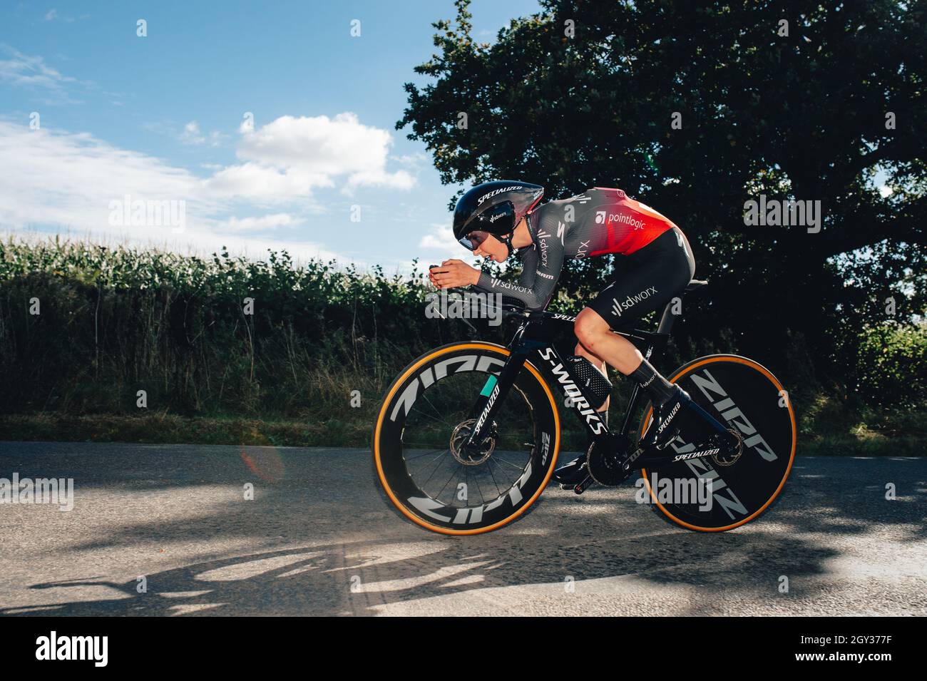 6th October 2021 Womens Tour. Stage 3. ITT. Atherstone to Atherstone ...