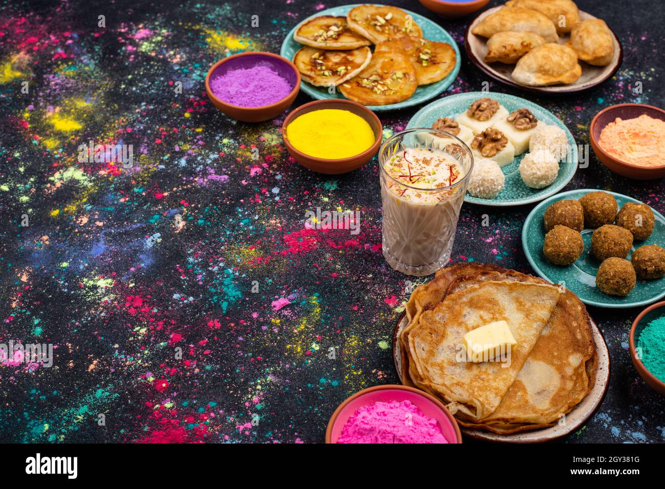 Holi festival food puran hi-res stock photography and images - Alamy