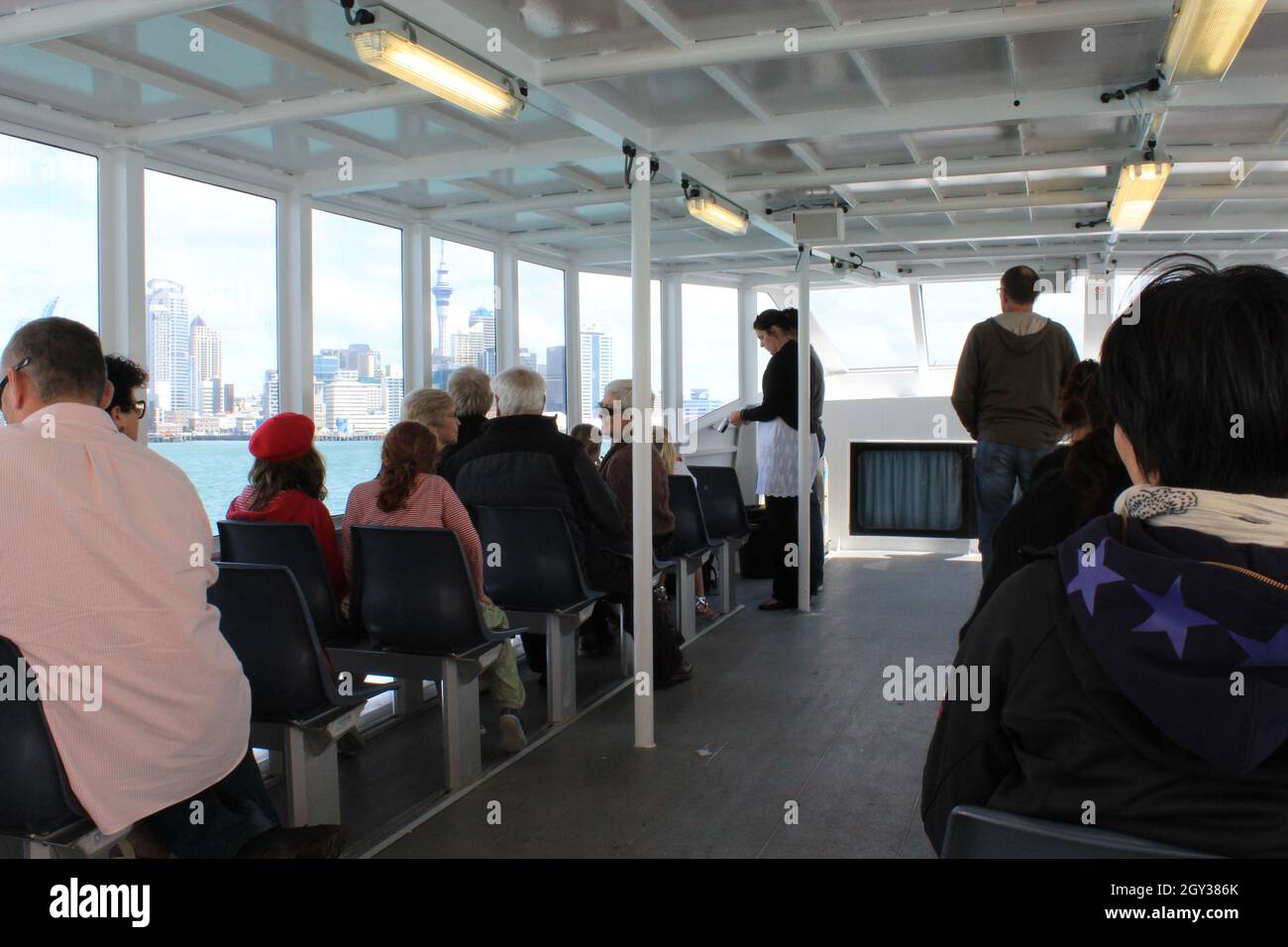 Auckland Skyline From A Ferry.10 Aug 2011 Stock Photo - Alamy