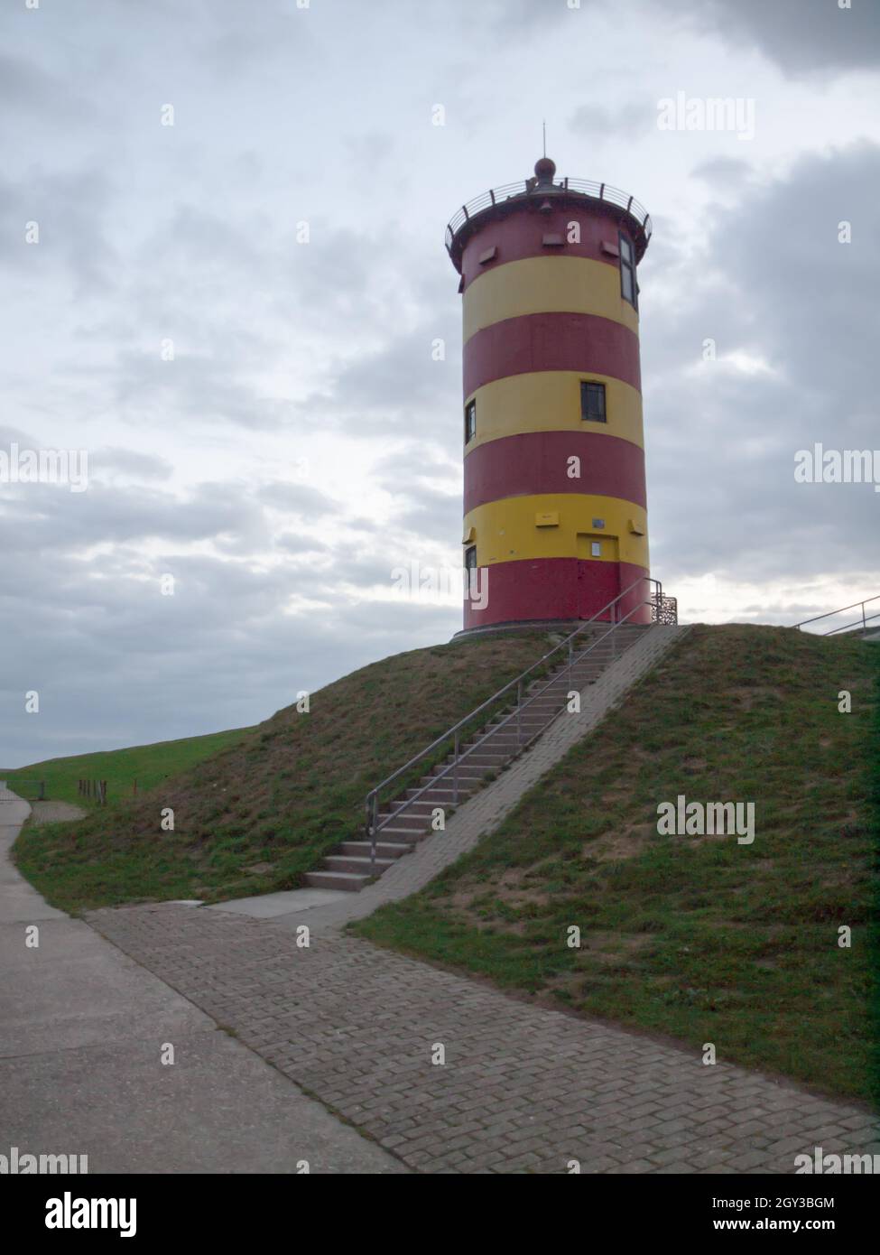 Historic Pilsum lighthouse in Krummhorn, Germany Stock Photo - Alamy