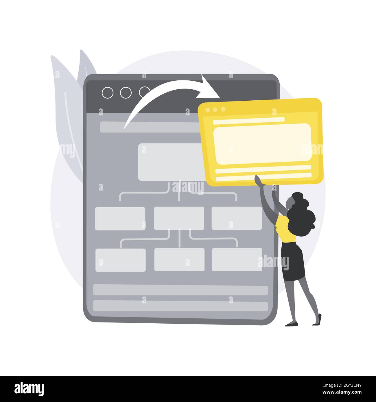 Information architecture abstract concept vector illustration Stock ...