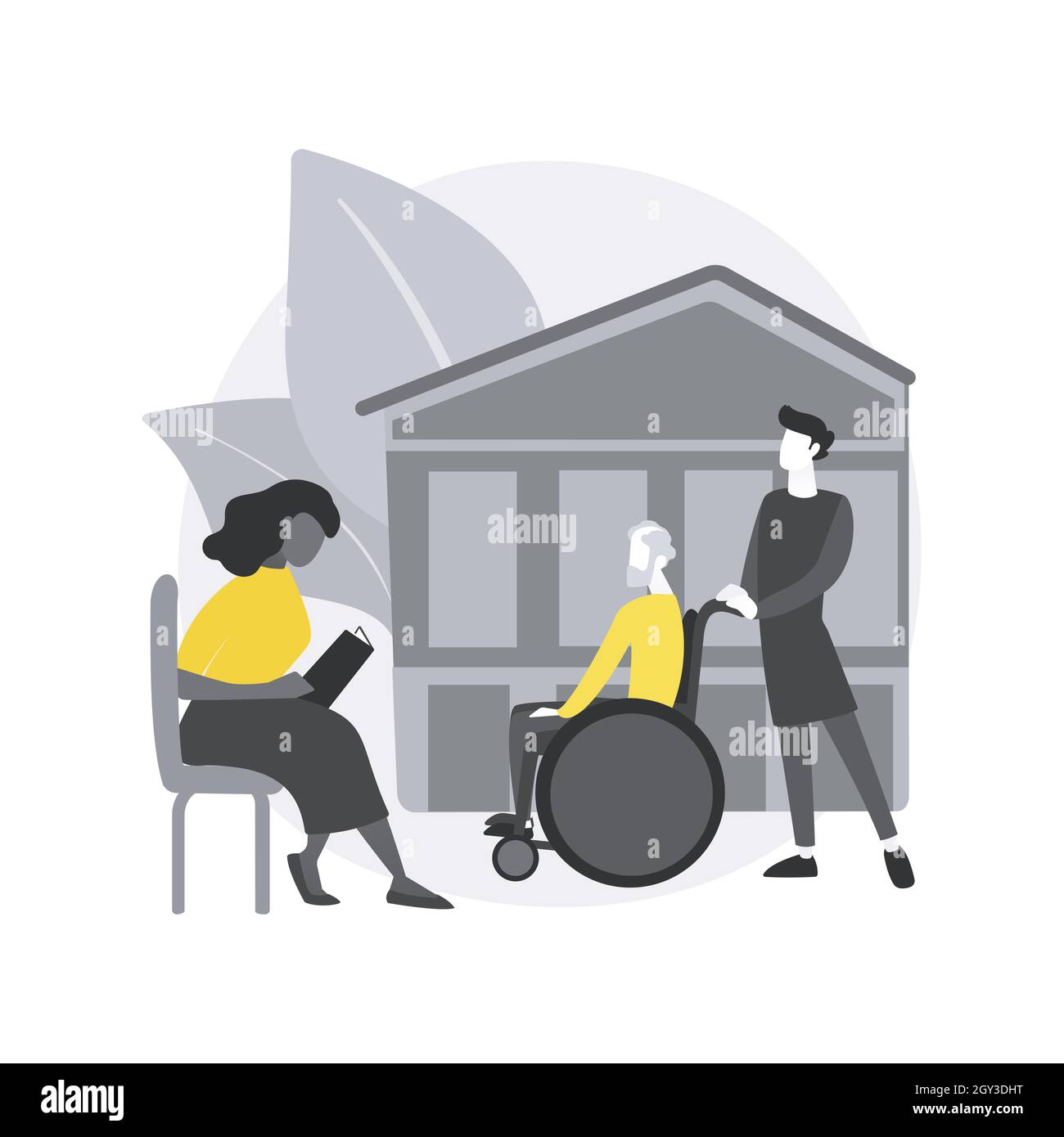 Nursing home abstract concept vector illustration Stock Vector Image ...