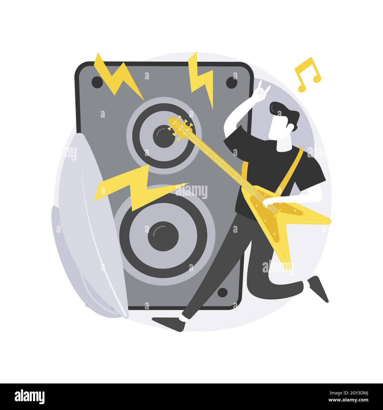Rock music abstract concept vector illustration Stock Vector Image ...