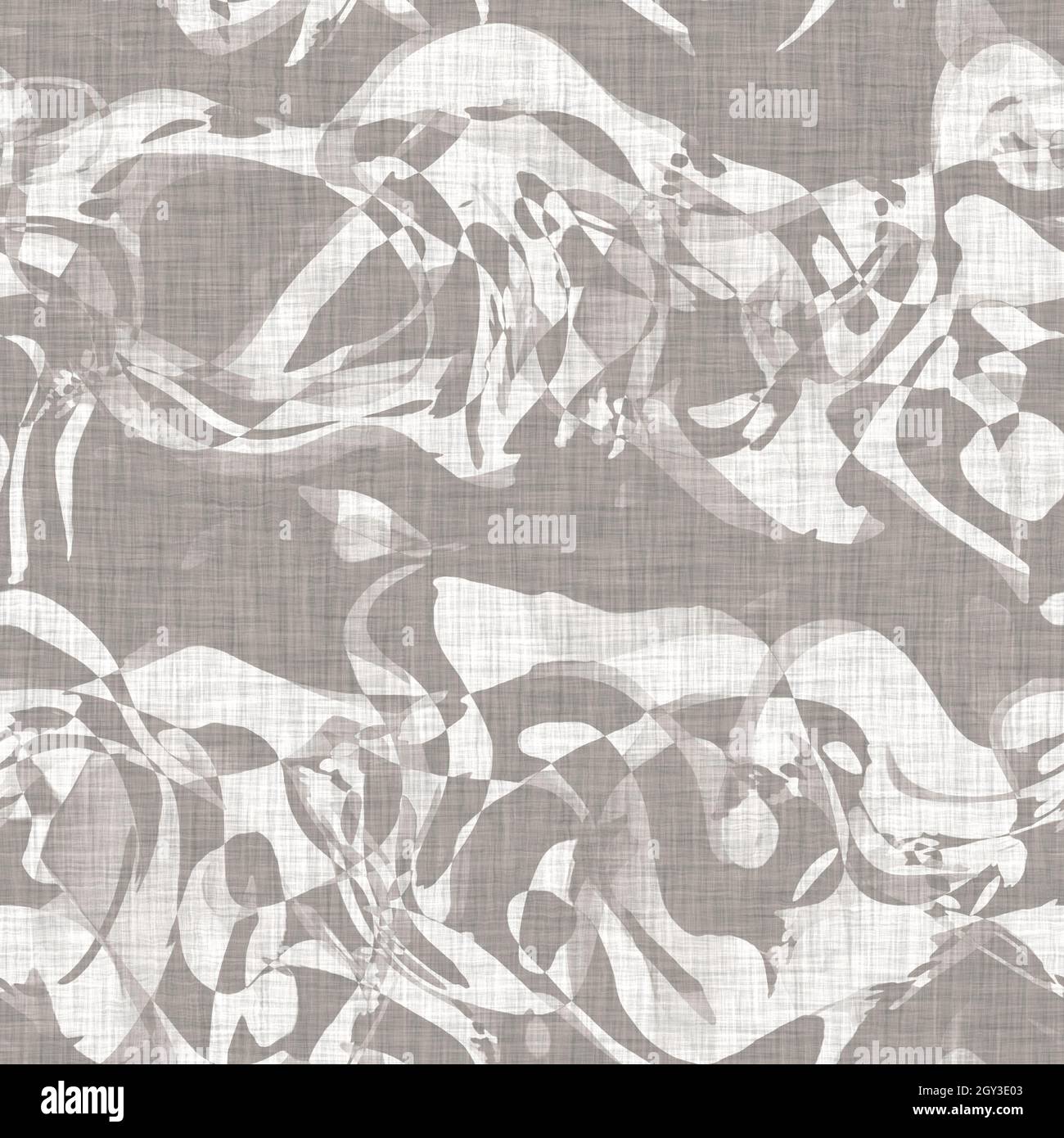 Seamless french neutral greige mottled farmhouse linen effect ...