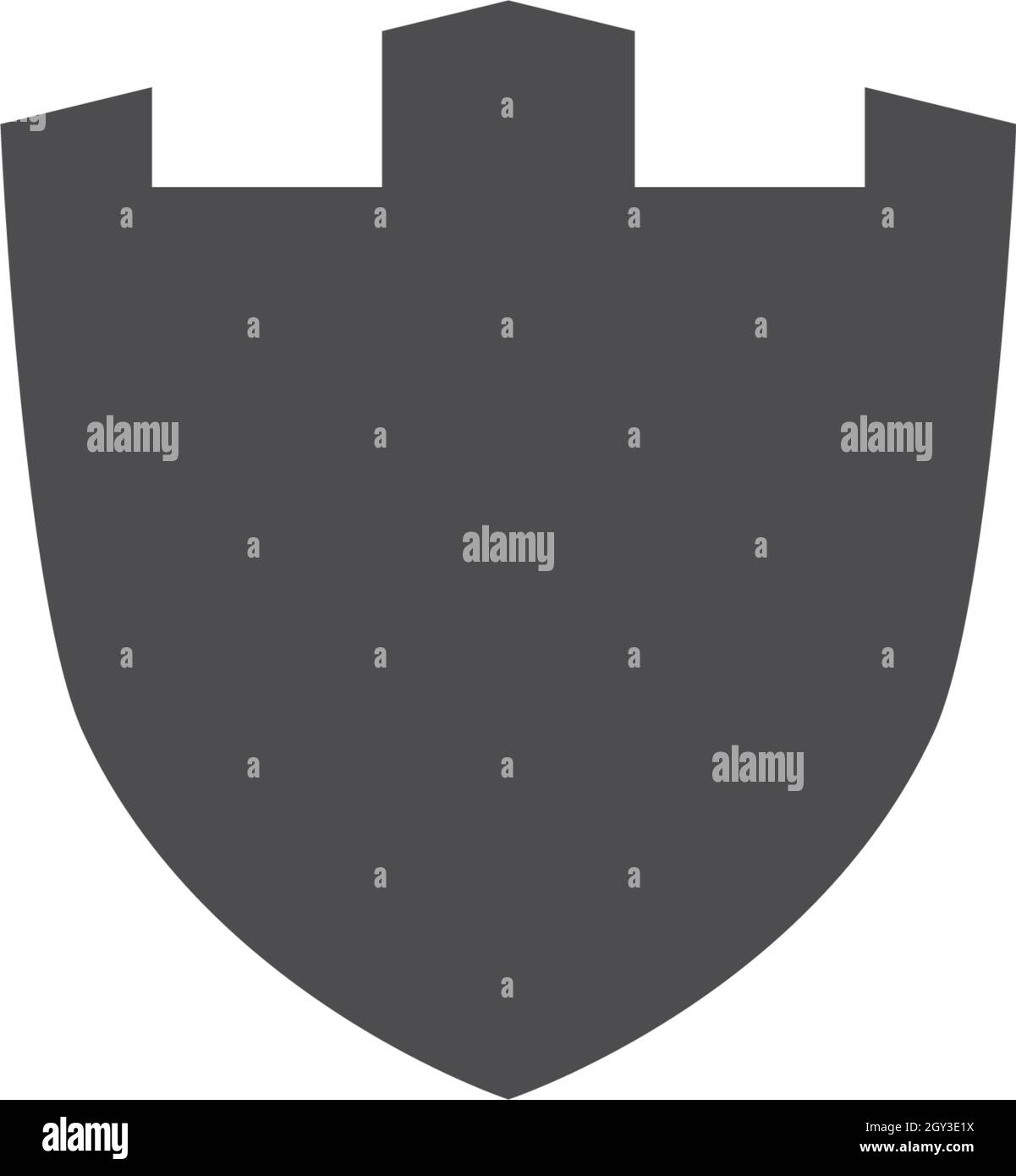 Shield symbol logo template vector illustration Stock Vector Image ...