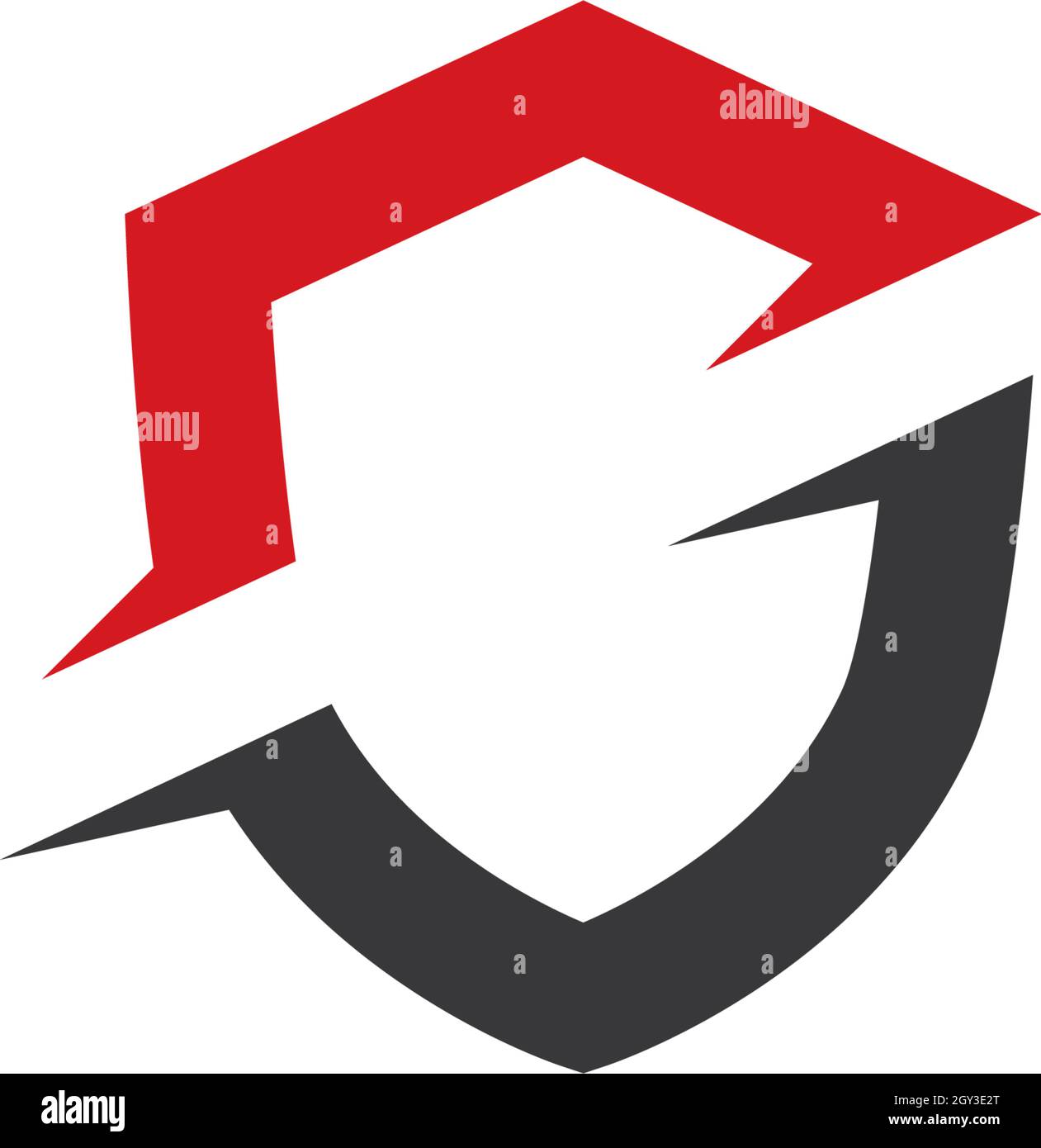 Shield symbol logo template vector illustration Stock Vector Image ...