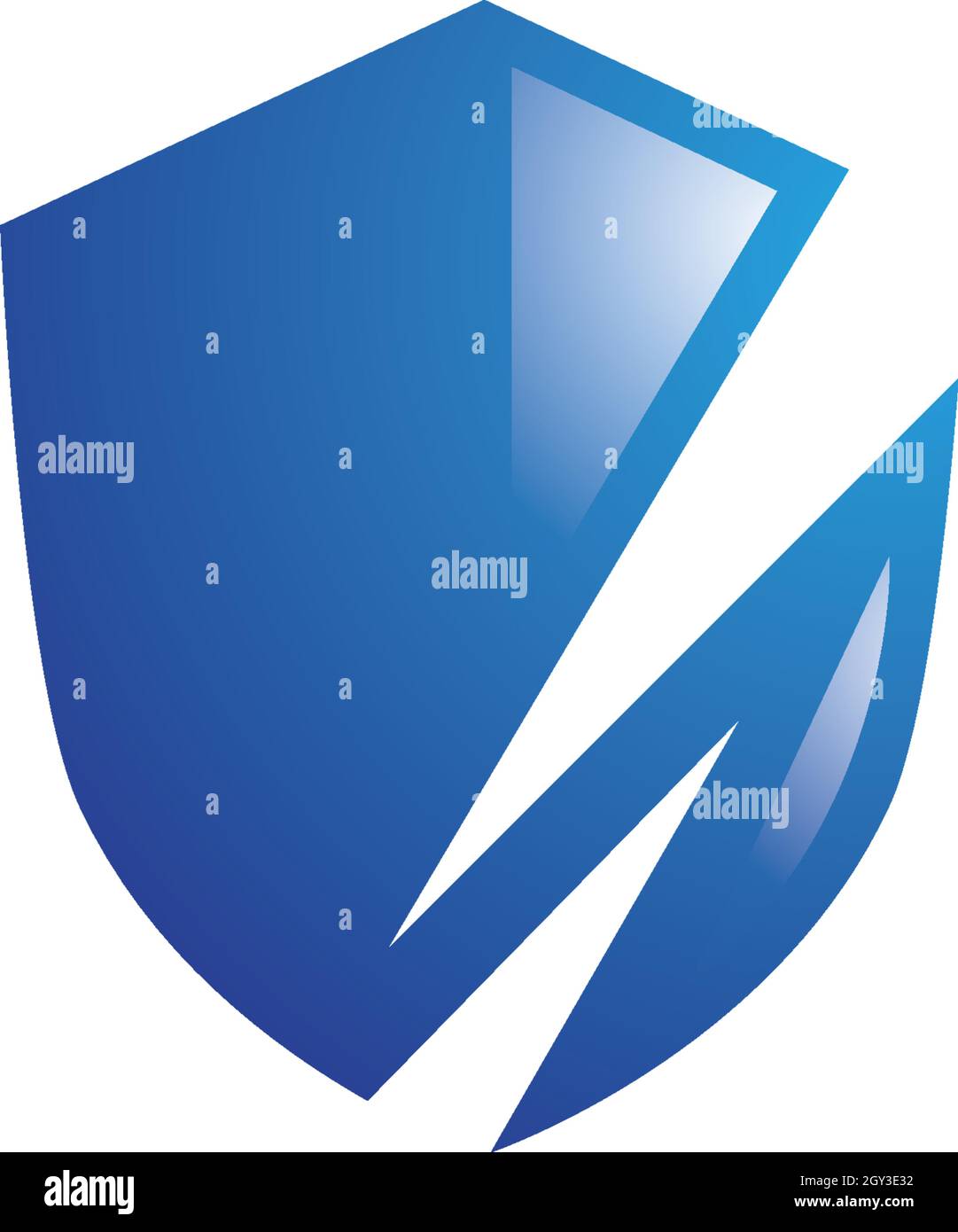 Shield symbol logo template vector illustration Stock Vector Image ...