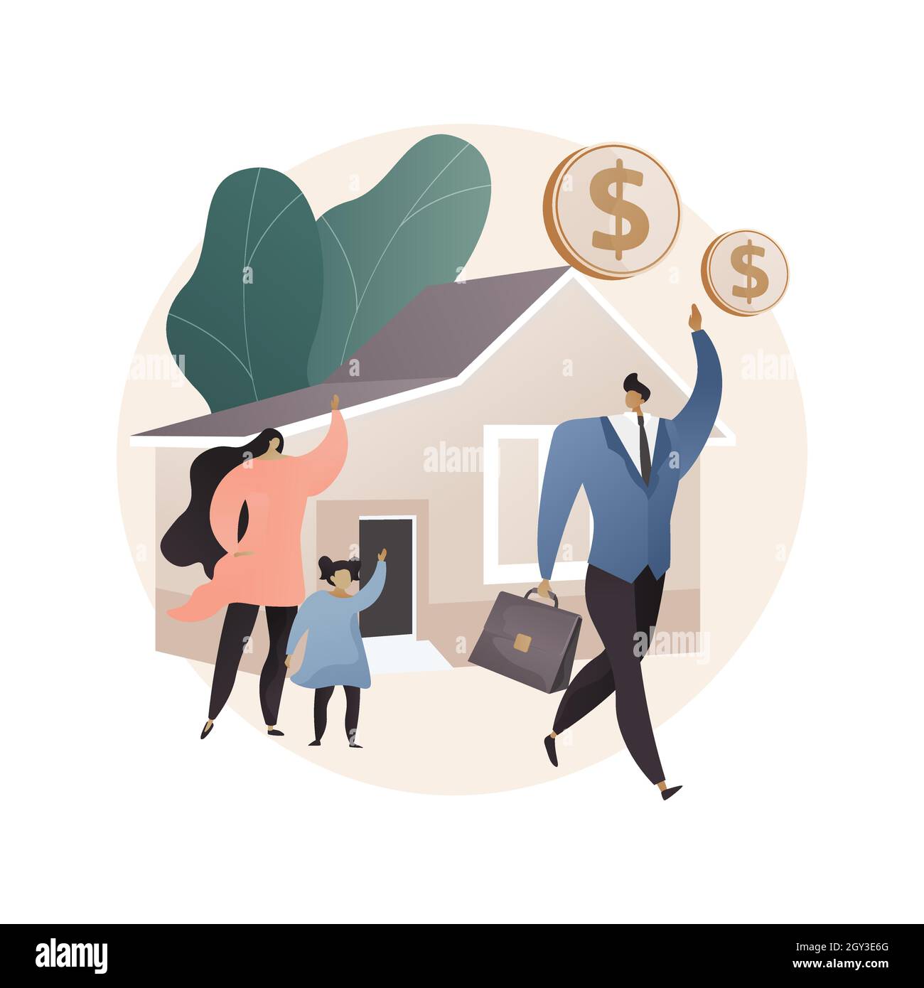 Breadwinner abstract concept vector illustration Stock Vector Image ...