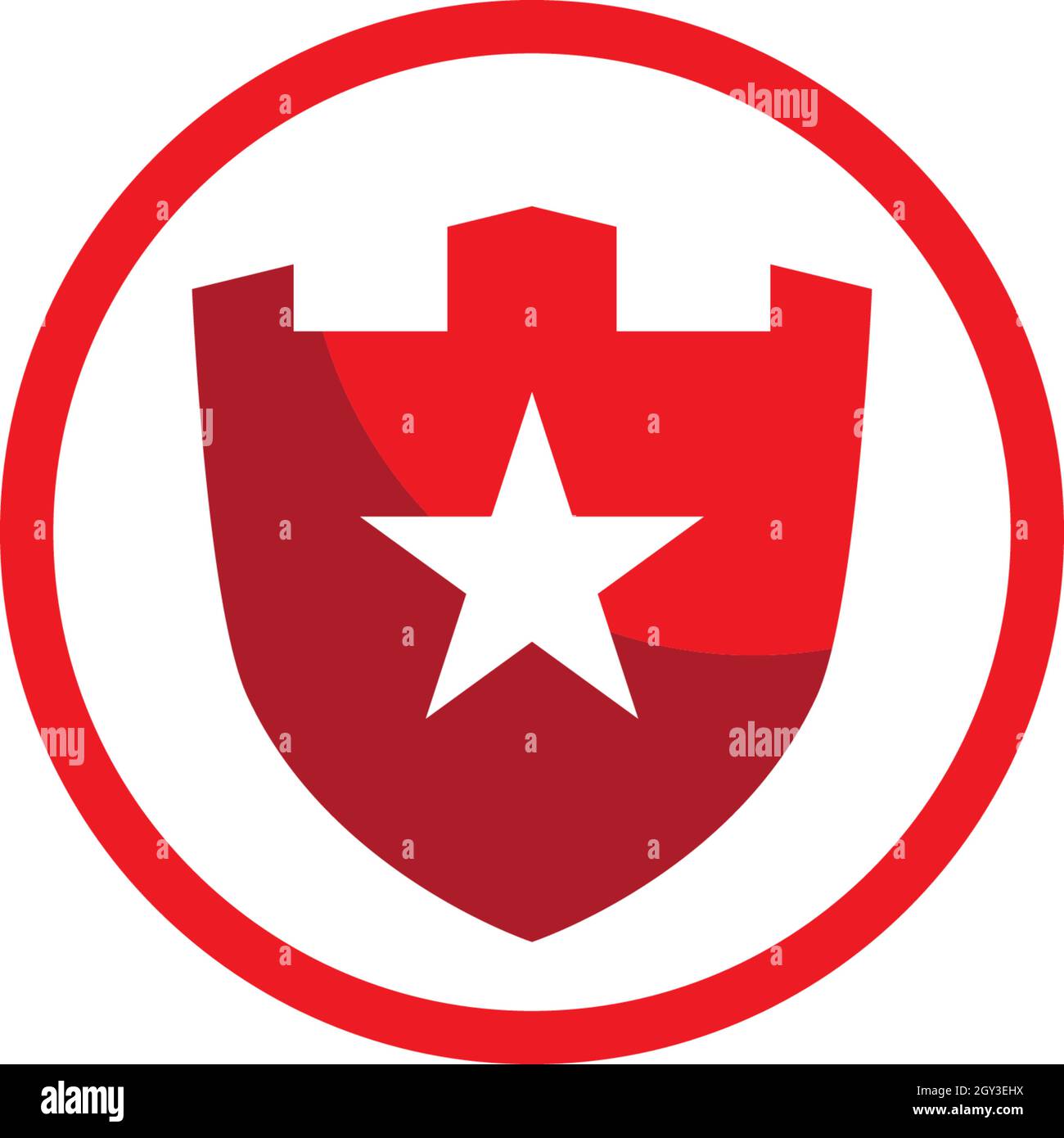 Shield symbol logo template vector illustration Stock Vector Image ...