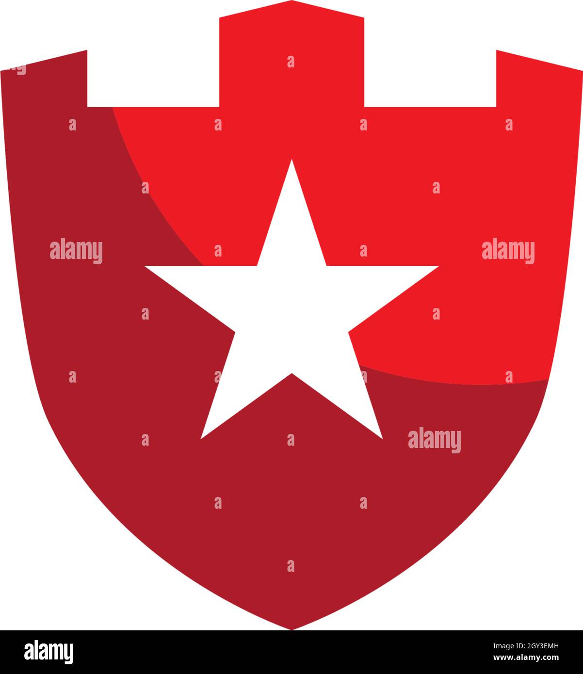 Shield symbol logo template vector illustration Stock Vector Image ...