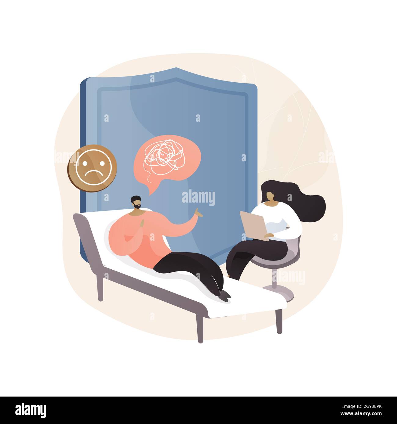 Depression counseling abstract concept vector illustration Stock Vector ... Depression counseling abstract concept vector illustration Stock Vector ...