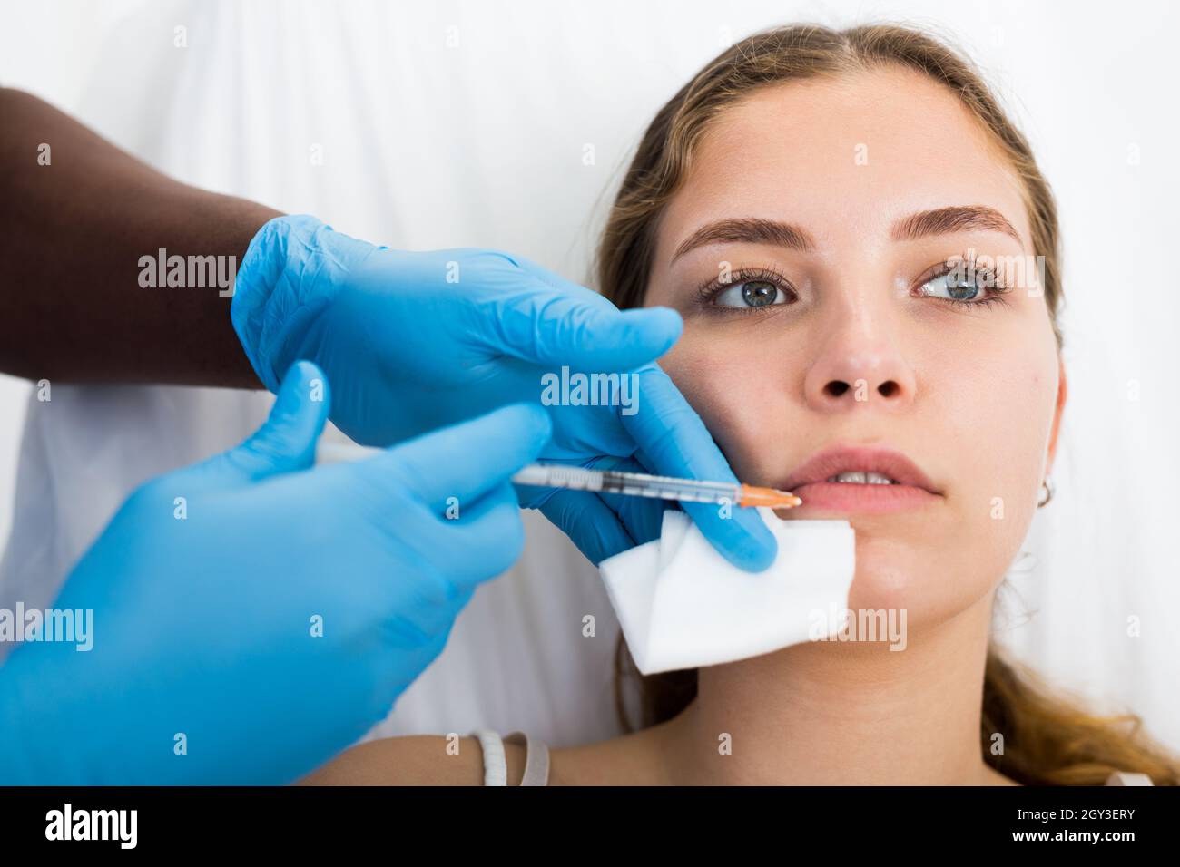 Fat lip hi-res stock photography and images - Alamy