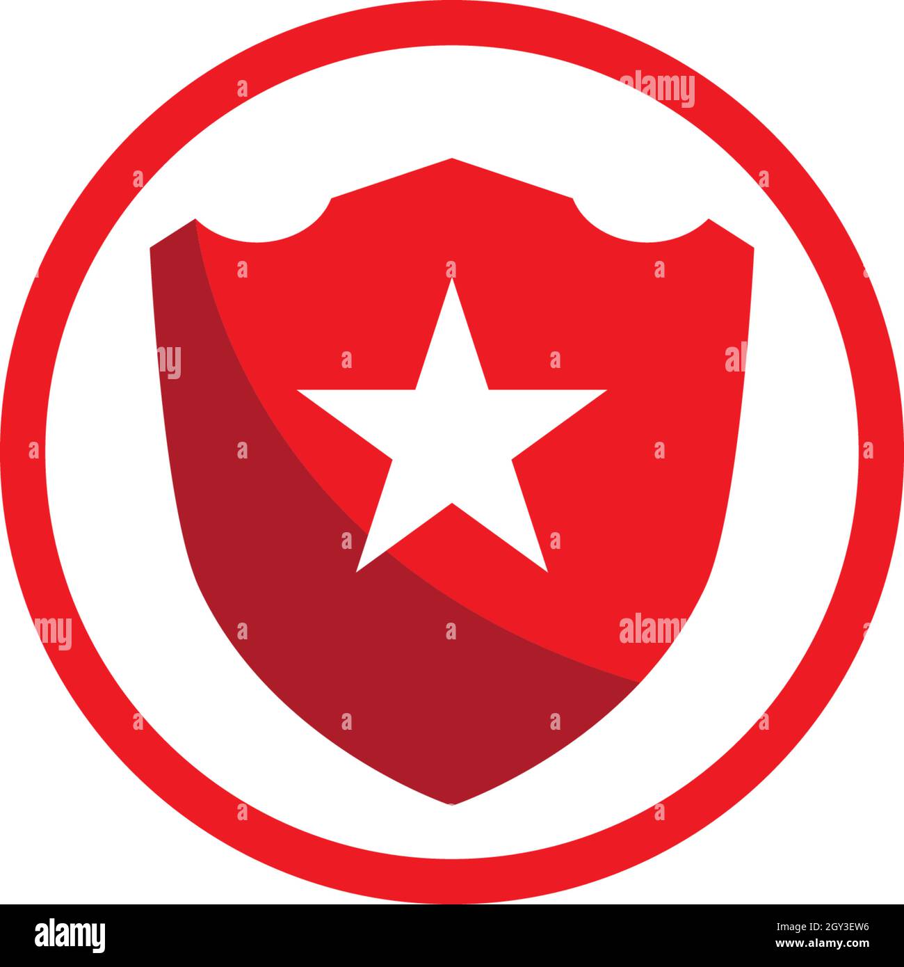 Shield symbol logo template vector illustration Stock Vector Image ...