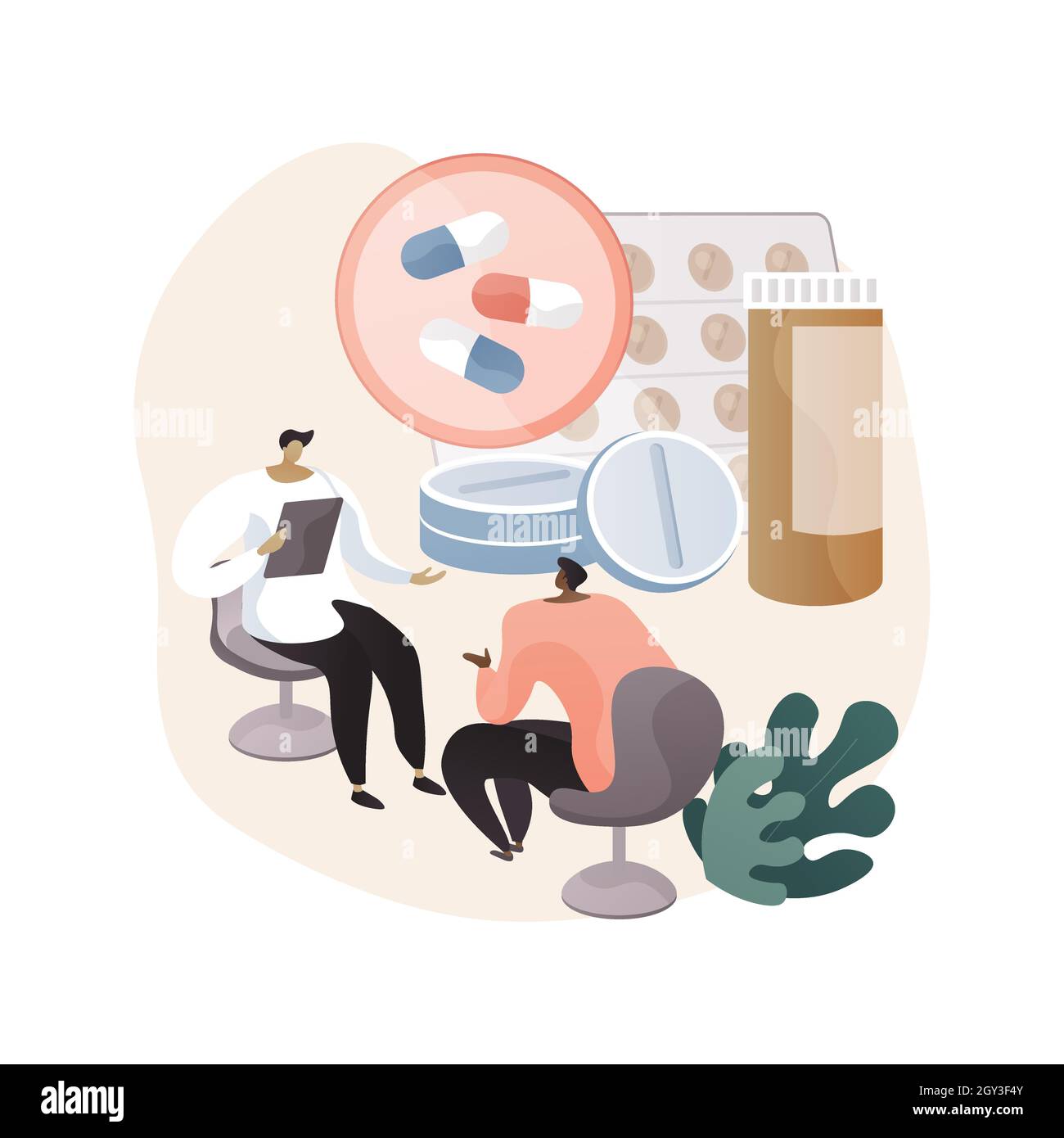 Drug monitoring abstract concept vector illustration Stock Vector Image ...