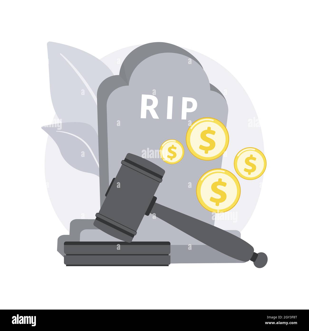 Death grant abstract concept vector illustration Stock Vector Image ...