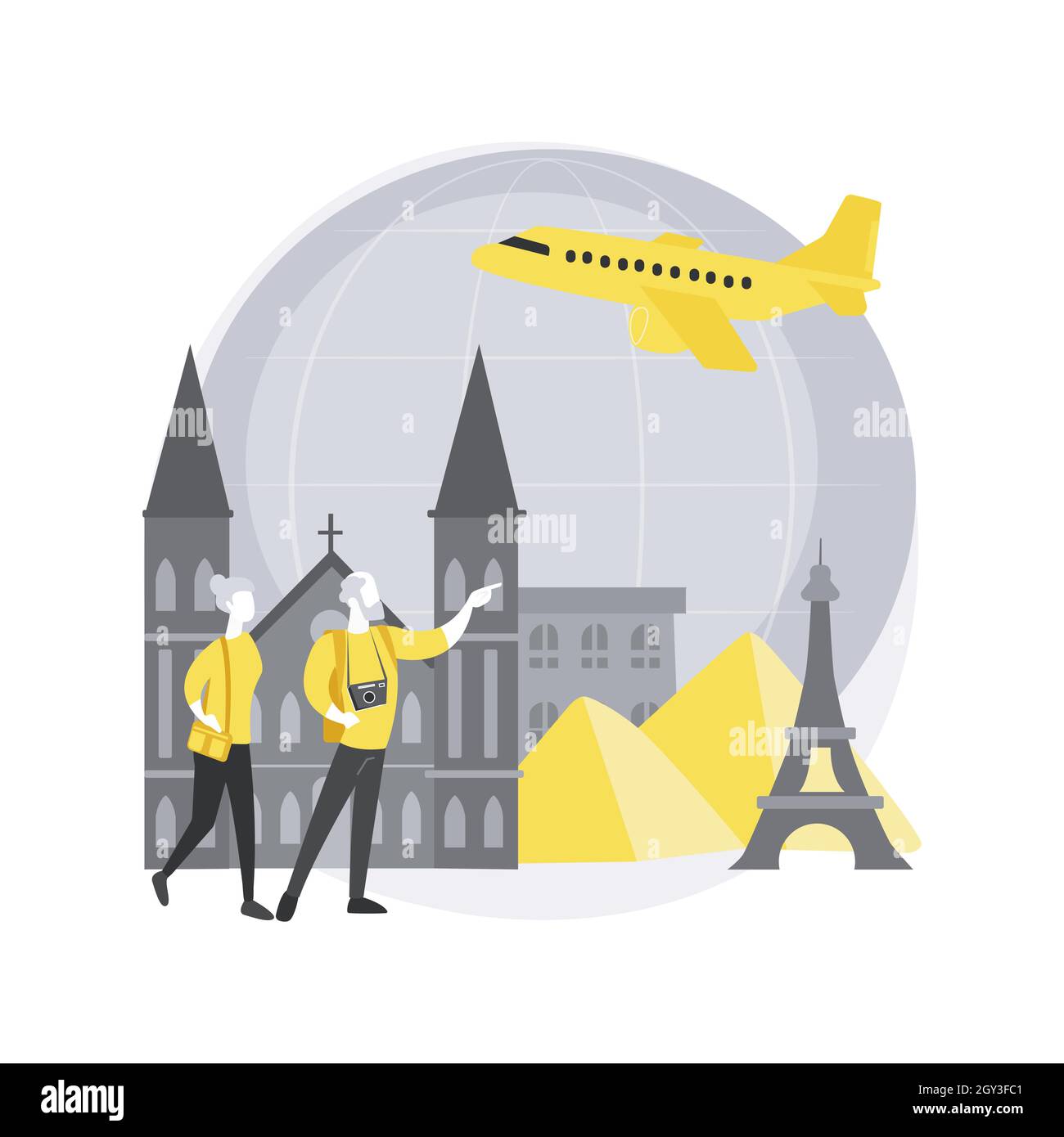 Retirement travel abstract concept vector illustration Stock Vector ...