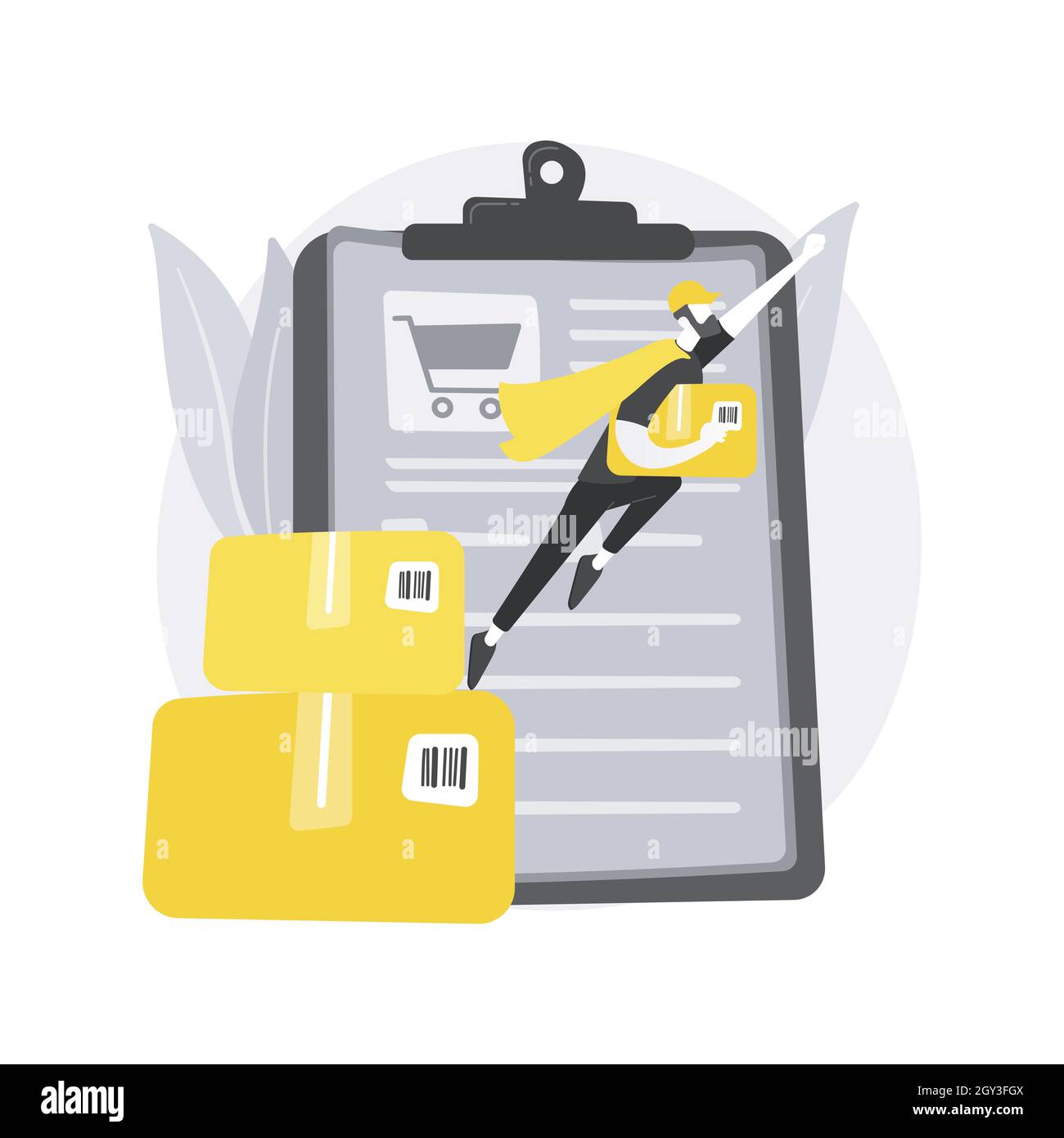 Order processed abstract concept vector illustration Stock Vector Image ...