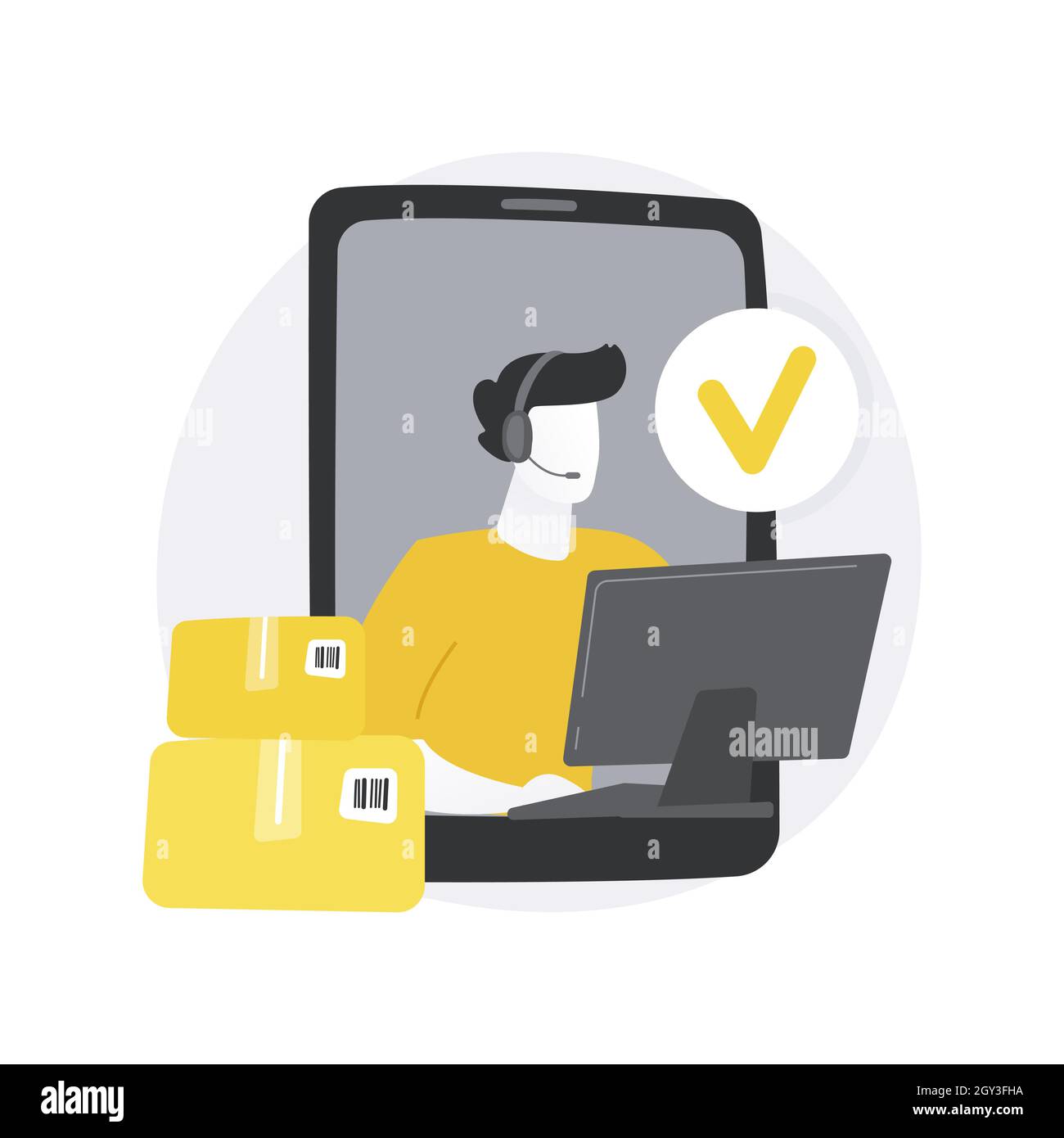 Order complete abstract concept vector illustration Stock Vector Image ...