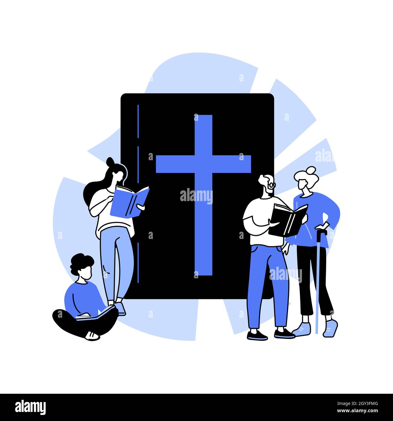 Holy bible abstract concept vector illustration Stock Vector Image ...