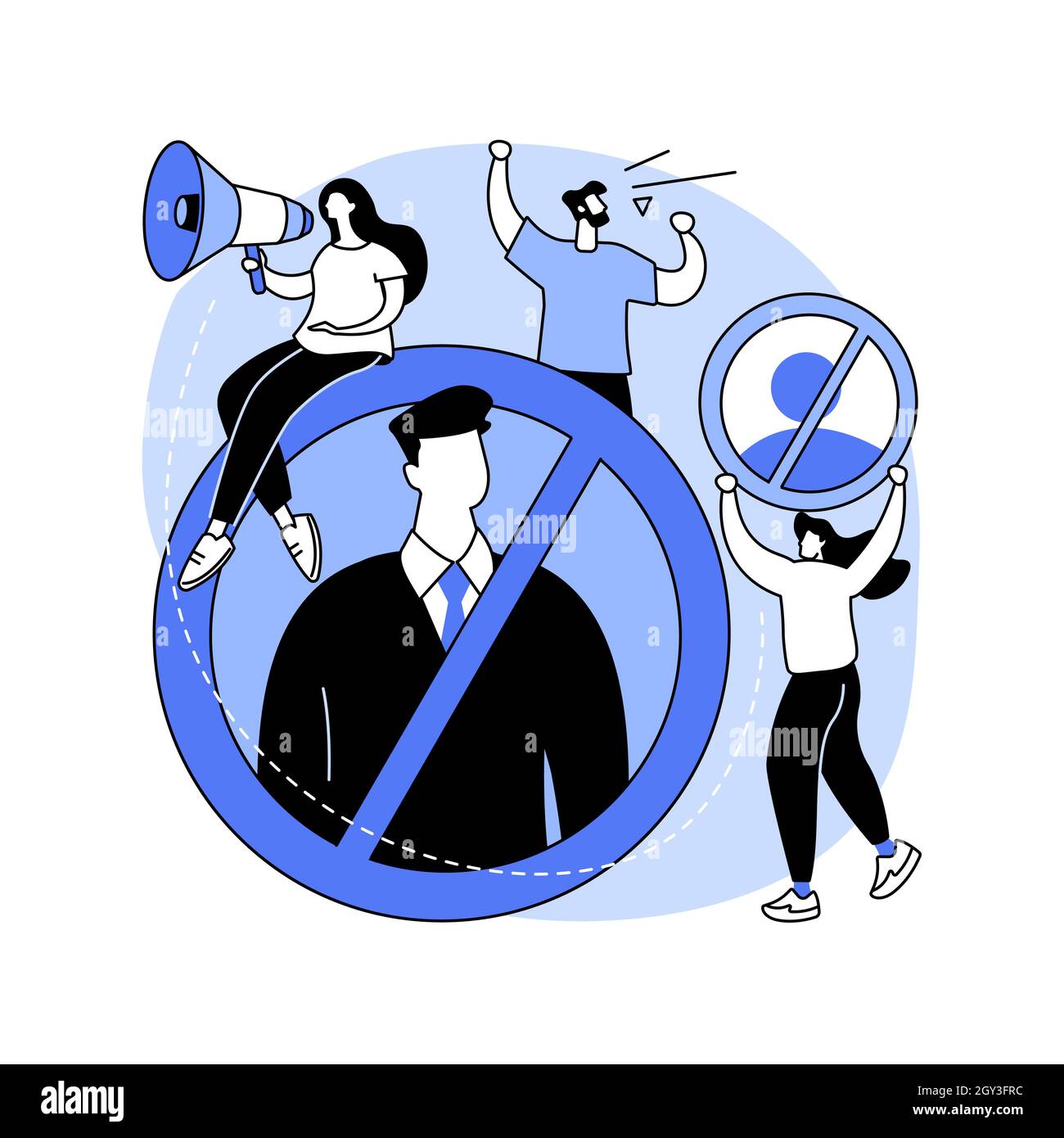 Solidarity action icon line Stock Vector Images - Alamy