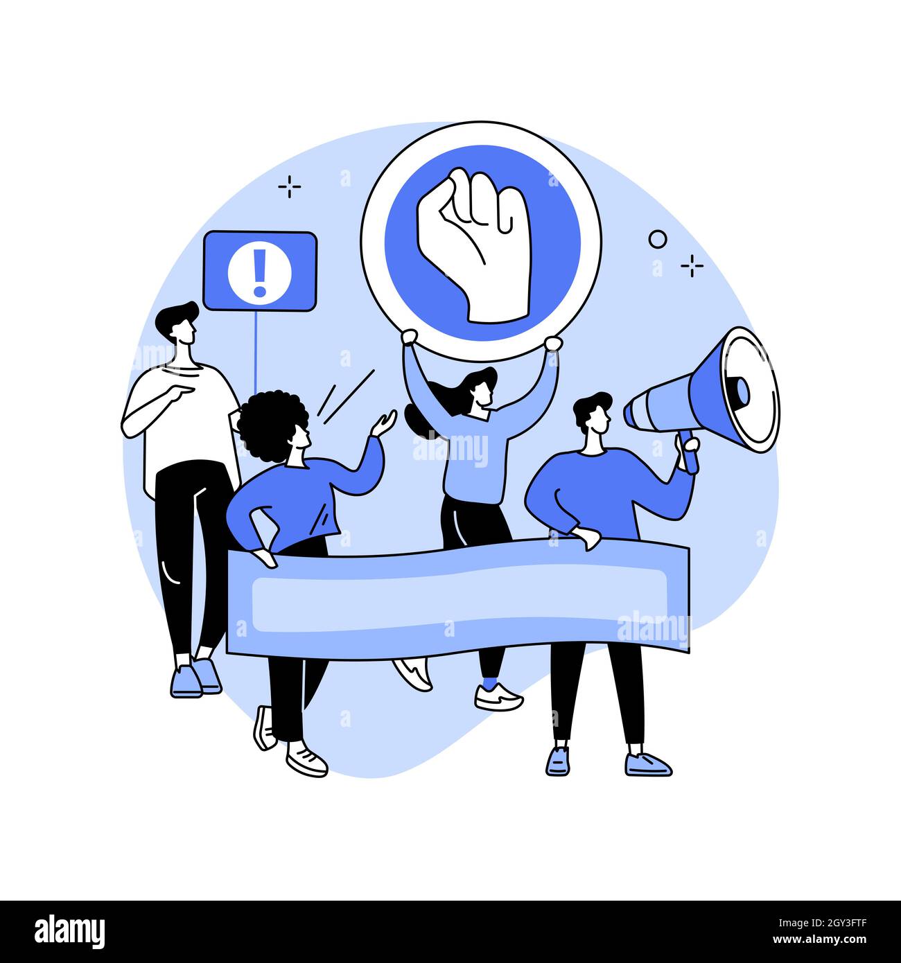 Social movement abstract concept vector illustration Stock Vector Image ...