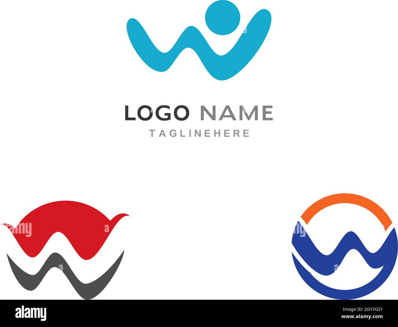 W letter logo vector template Stock Vector Image & Art - Alamy